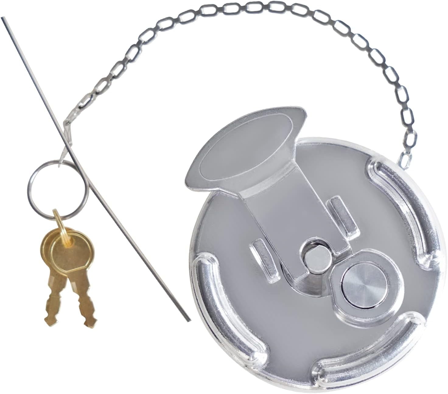 YIUIY Locking Diesel Fuel Cap 4" Compatible With Peterbilt Semi Trucks ...