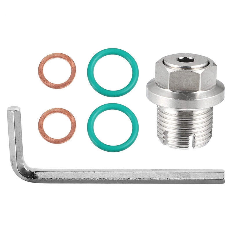 YIUIY M12.1-1.5 x 15mm Oversize Piggyback Oil Drain Plug Self Oil Kit for Car New - Walmart.com