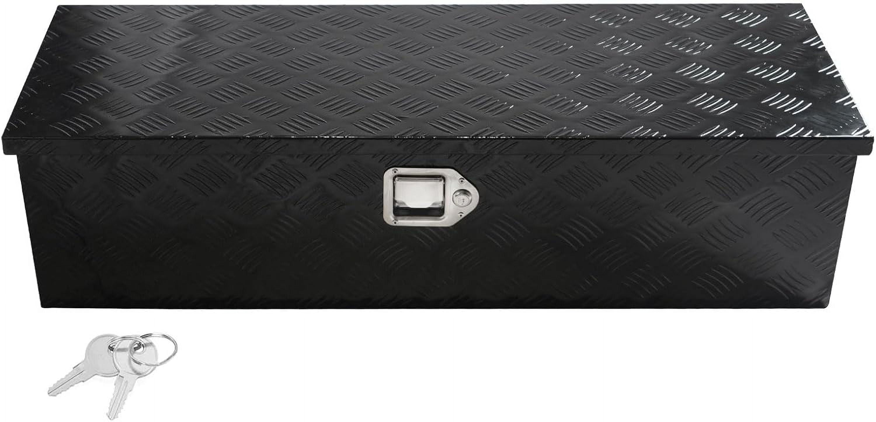 YIUIY Truck Bed Tool Box Aluminum Heavy Duty Bar Tread Truck Storage ...