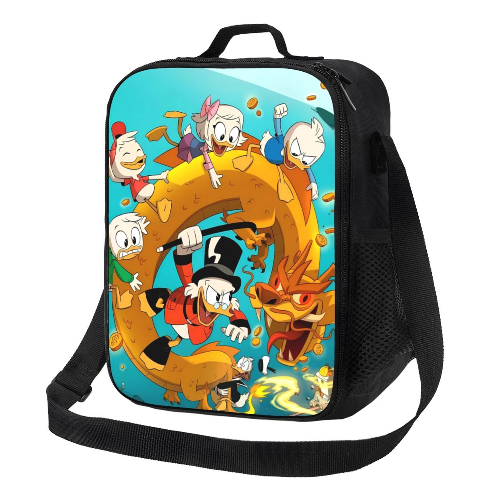 YIVIOYIL Cartoon Dona-ld Duck Lunch Box Reusable Lunch Tote Portable ...
