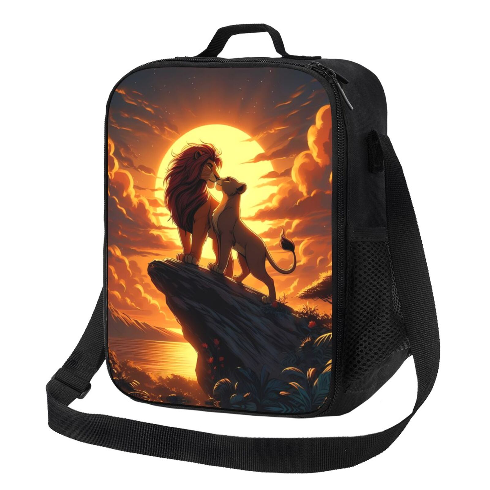 YIVIOYIL Cartoon Lion King Lunch Box Reusable Lunch Tote Portable Lunch ...