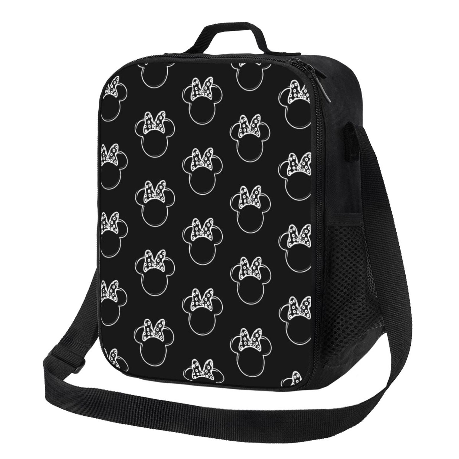 YIVIOYIL Cartoon Mi-nnie Mouse Lunch Box Reusable Lunch Tote Portable ...