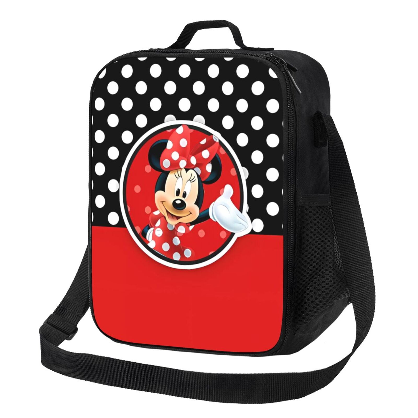 YIVIOYIL Cartoon Mi-nnie Mouse Lunch Box Reusable Lunch Tote Portable ...