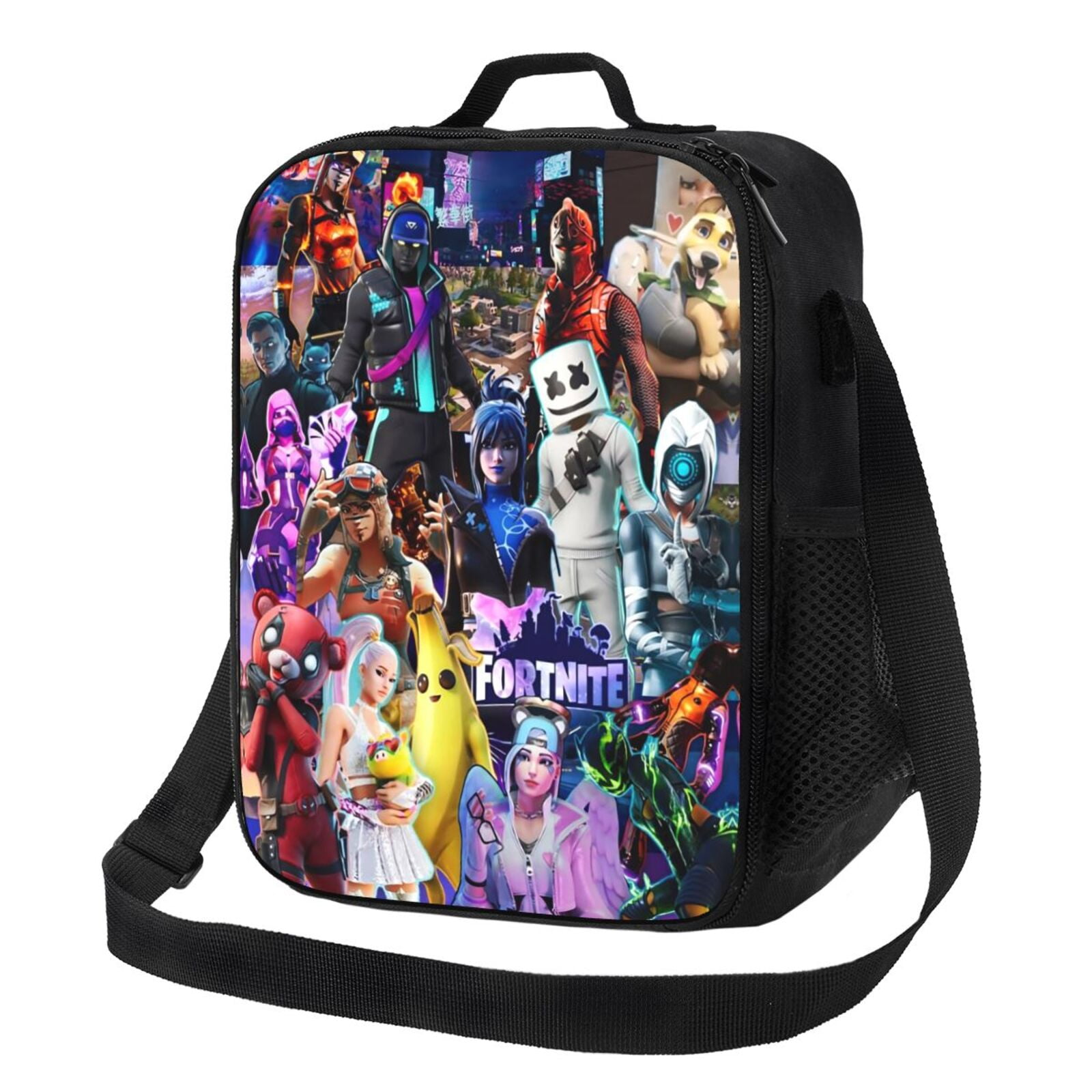 YIVIOYIL Fortn-ite Lunch Bag Reusable Insulated Lunch Box Gamer ...