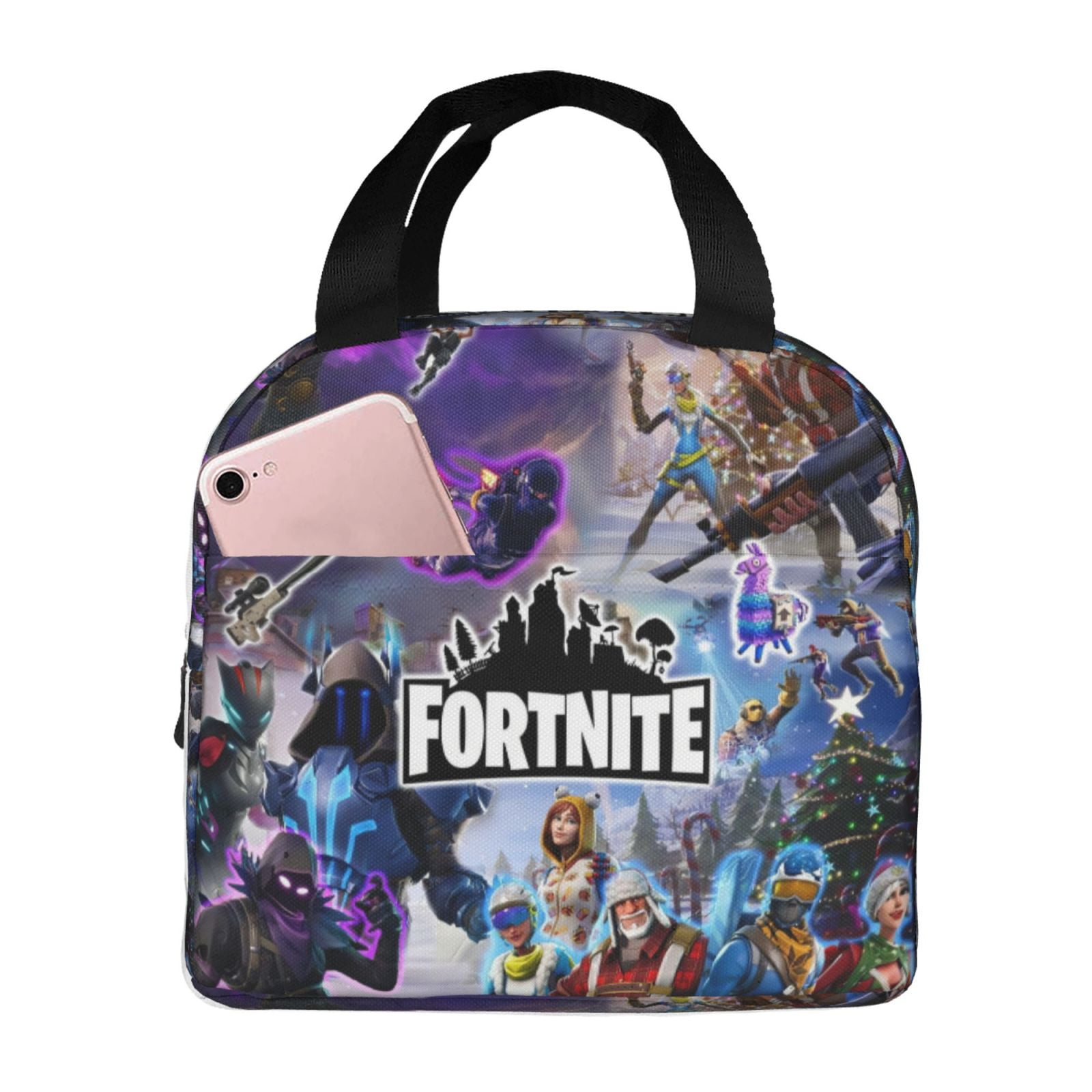 YIVIOYIL Fortn-ite Lunch Box Reusable Insulated Lunch Bag– Oxford ...