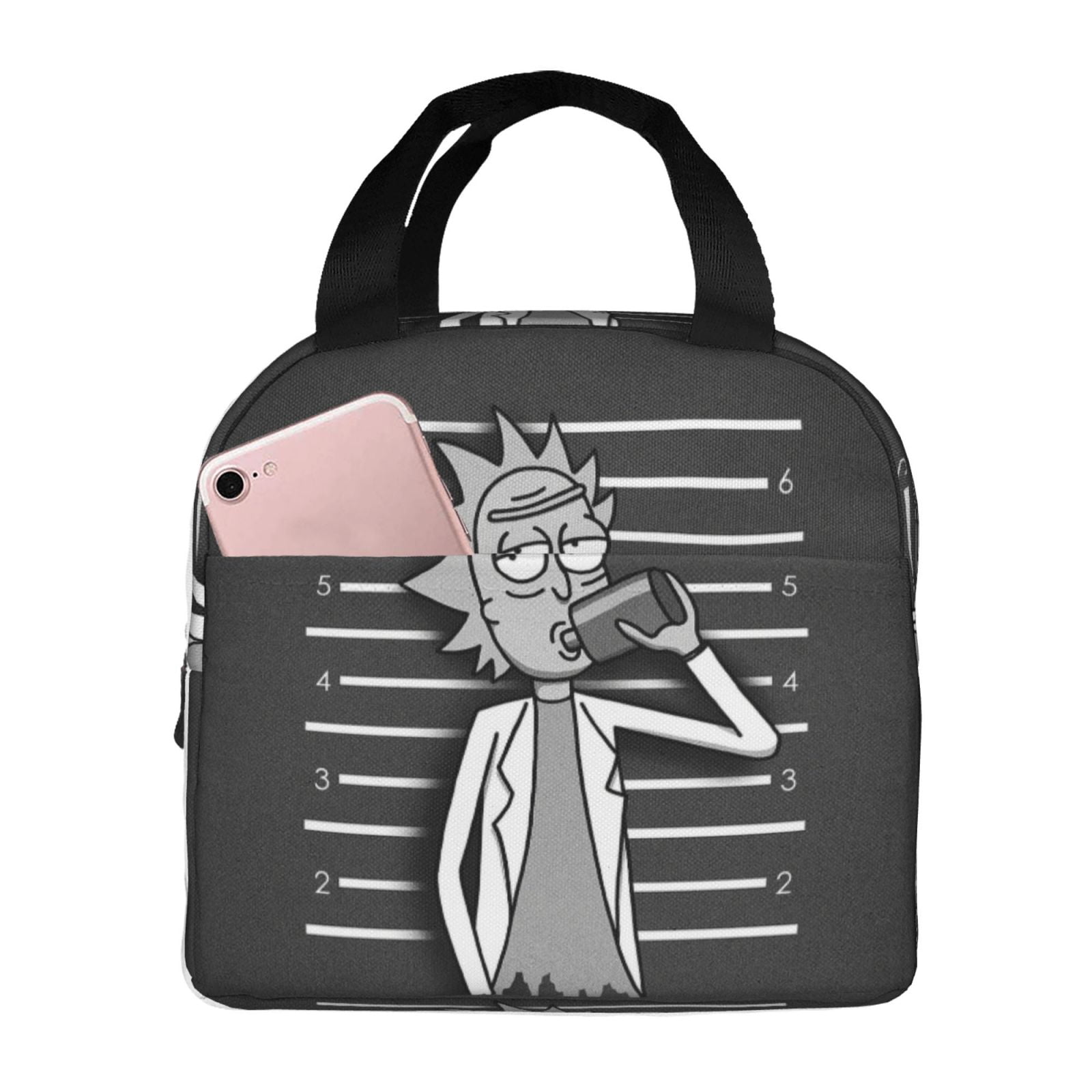 YIVIOYIL Rick And Morty Lunch Bag Portable Cartoon Insulated Lunch Box ...