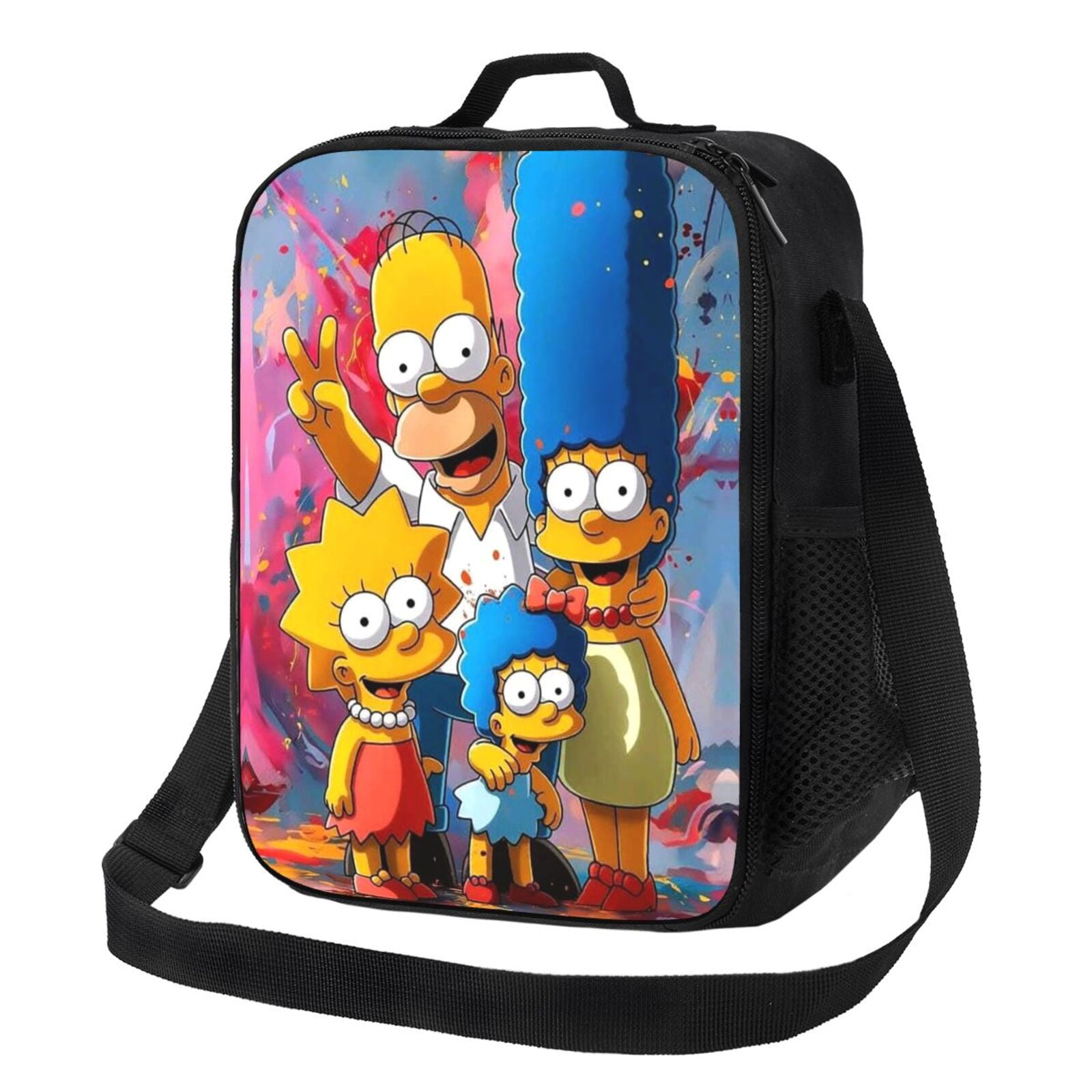 YIVIOYIL Simpson Lunch Box Reusable Cartoon Lunch Bag Portable ...