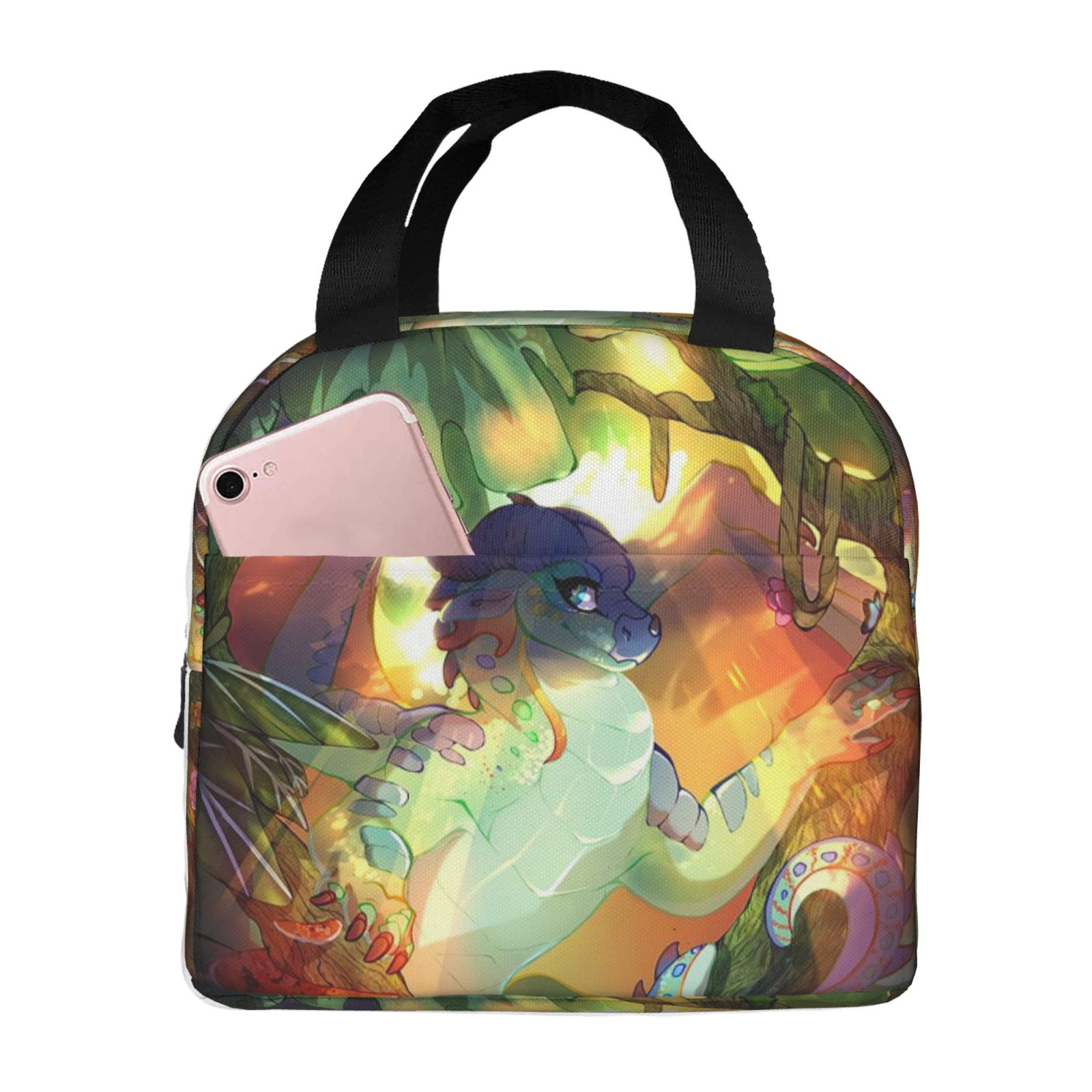 YIVIOYIL Wings Of Fire Lunch Bag Portable Cartoon Insulated Lunch Box ...