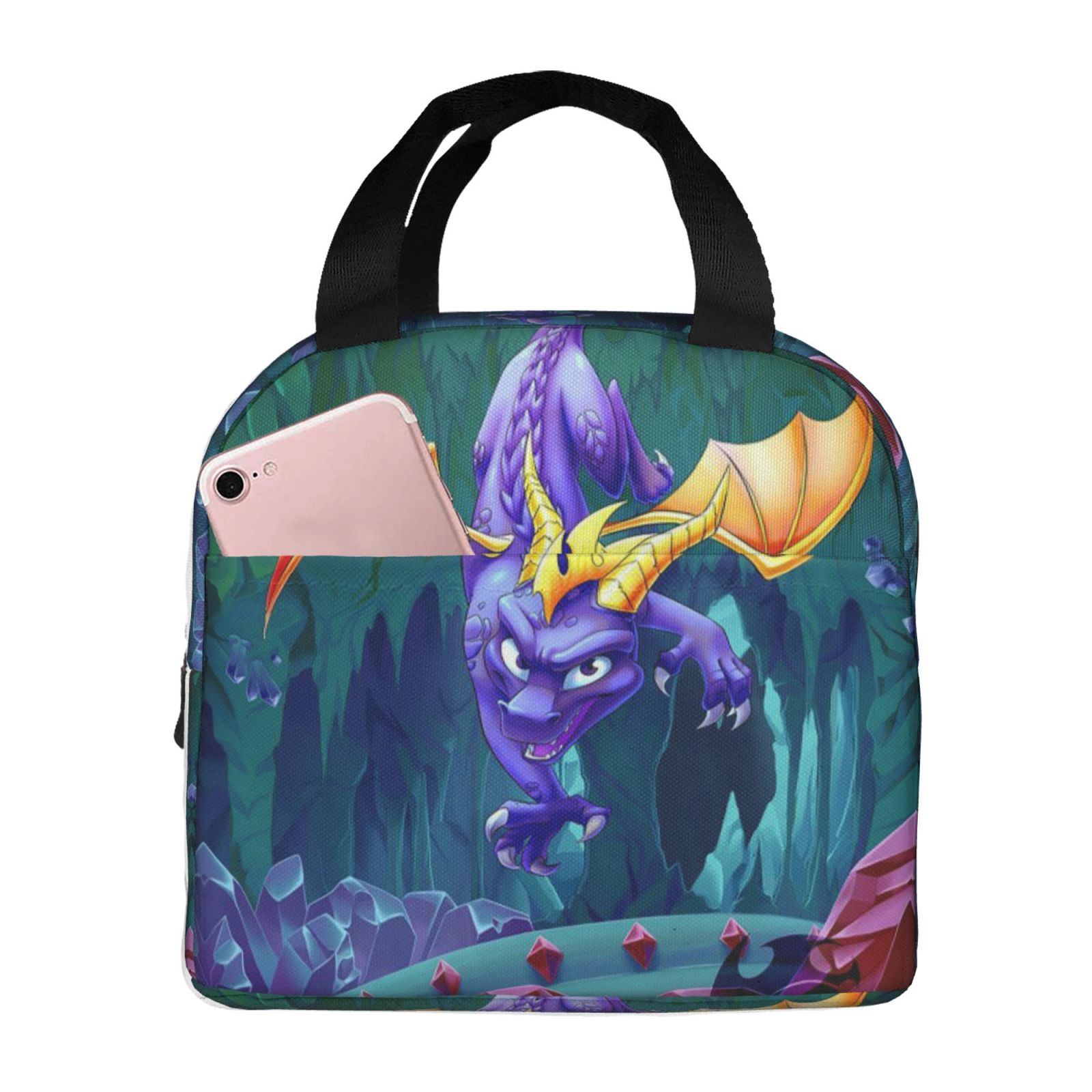 YIVIOYIL Wings Of Fire Lunch Bag Portable Cartoon Insulated Lunch Box ...