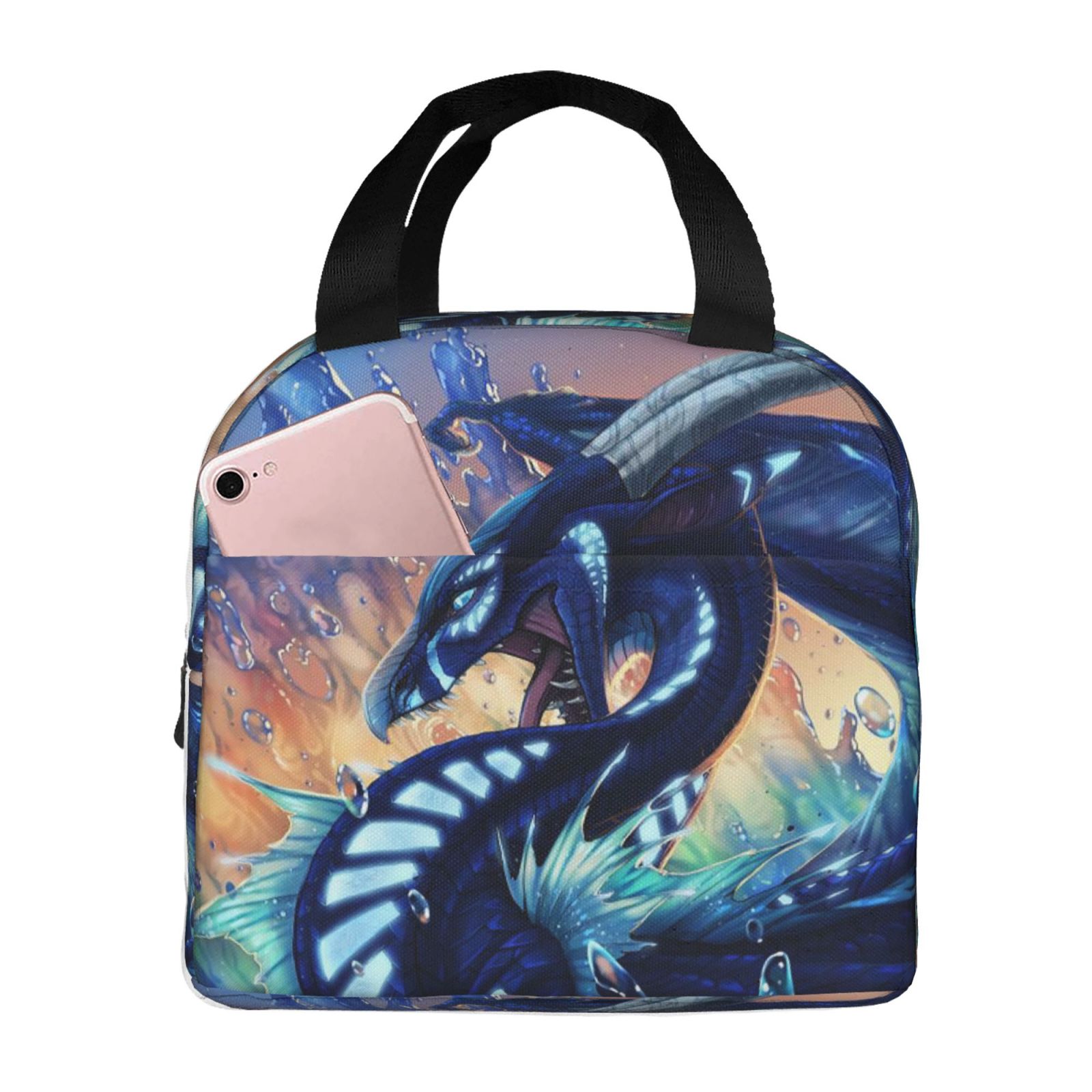YIVIOYIL Wings Of Fire Lunch Bag Portable Cartoon Insulated Lunch Box ...