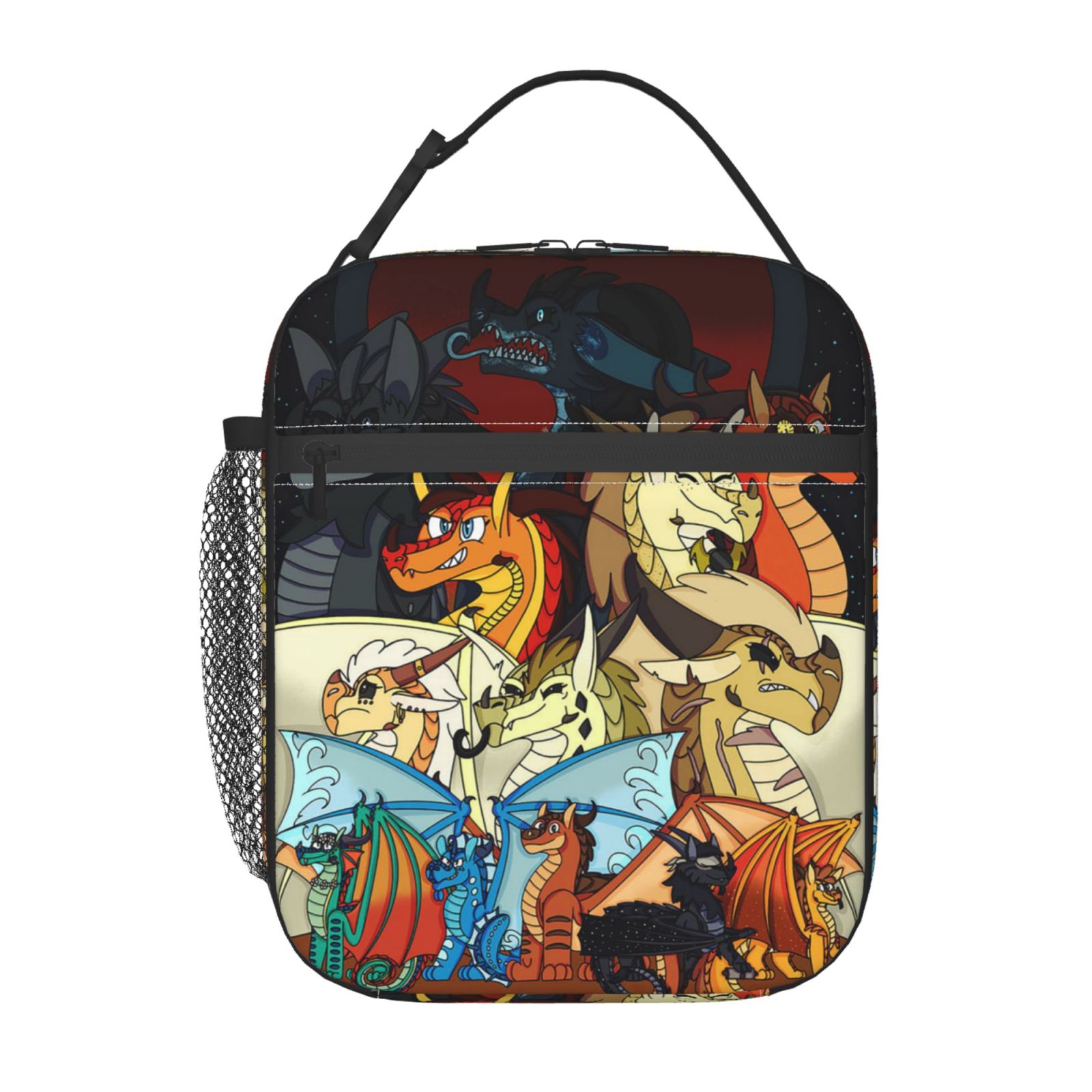 YIVIOYIL Wings Of Fire Lunch Bag Reusable Lunch Tote Portable Cartoon ...