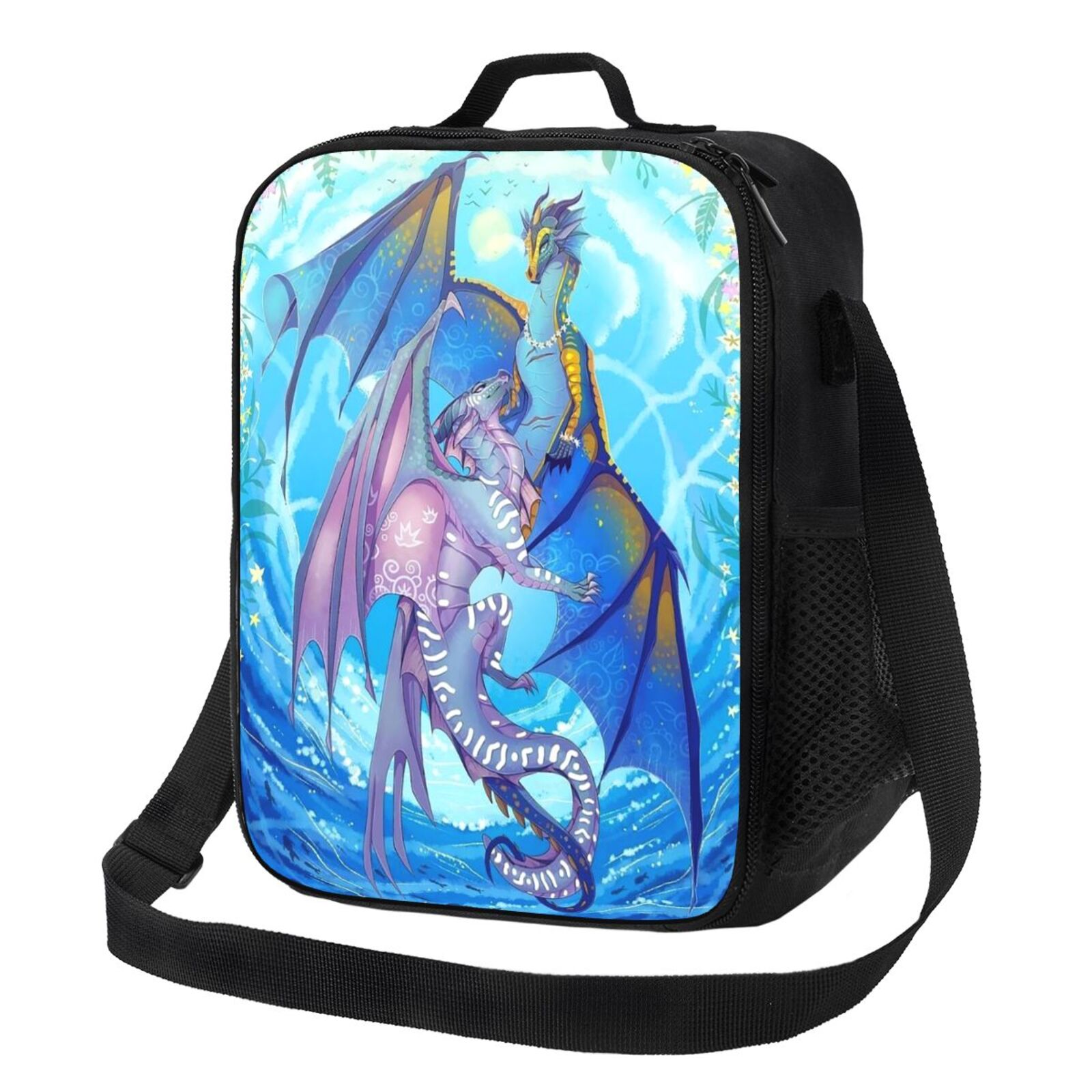YIVIOYIL Wings Of Fire Lunch Box Reusable Cartoon Lunch Bag Portable ...