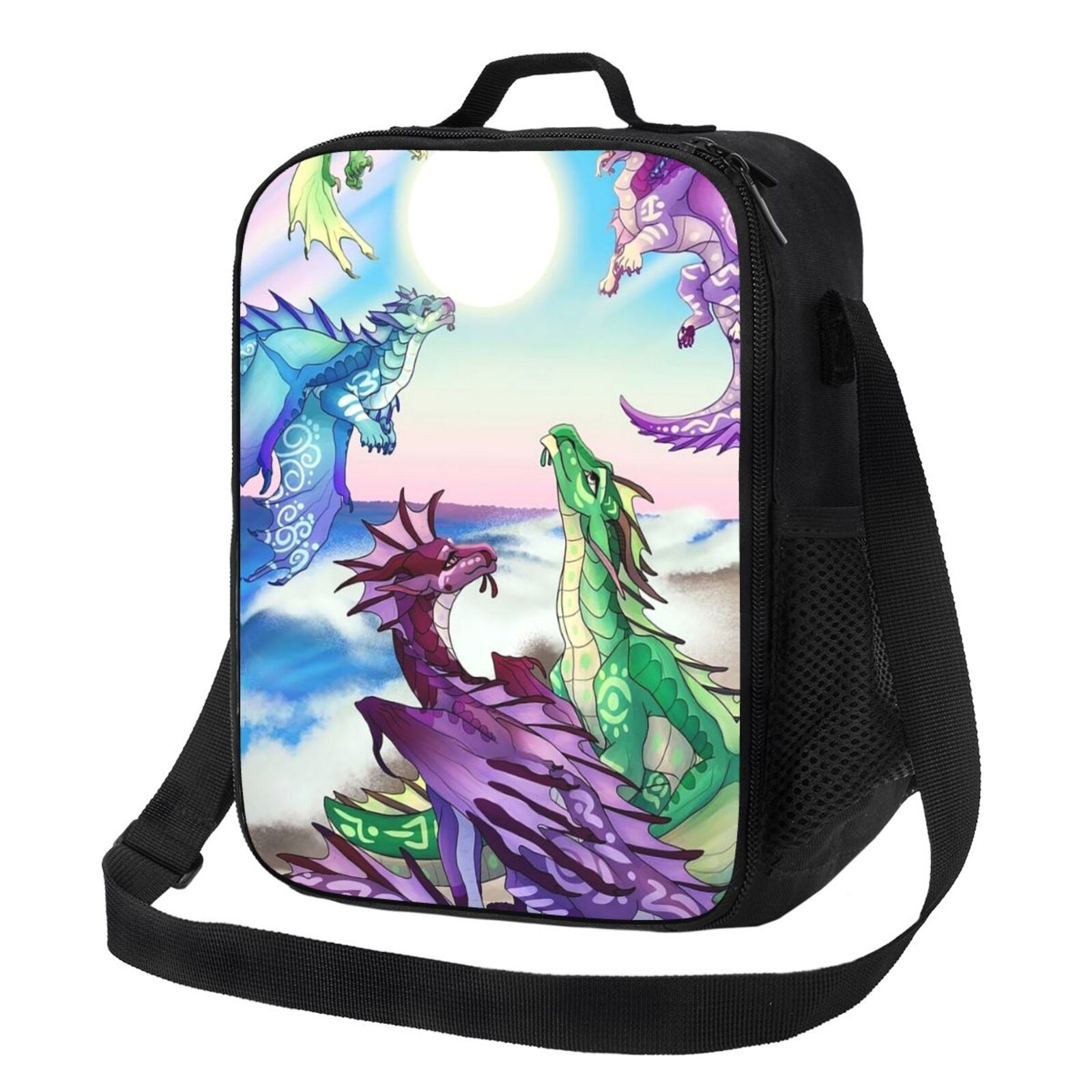 YIVIOYIL Wings Of Fire Lunch Box Reusable Cartoon Lunch Bag Portable ...