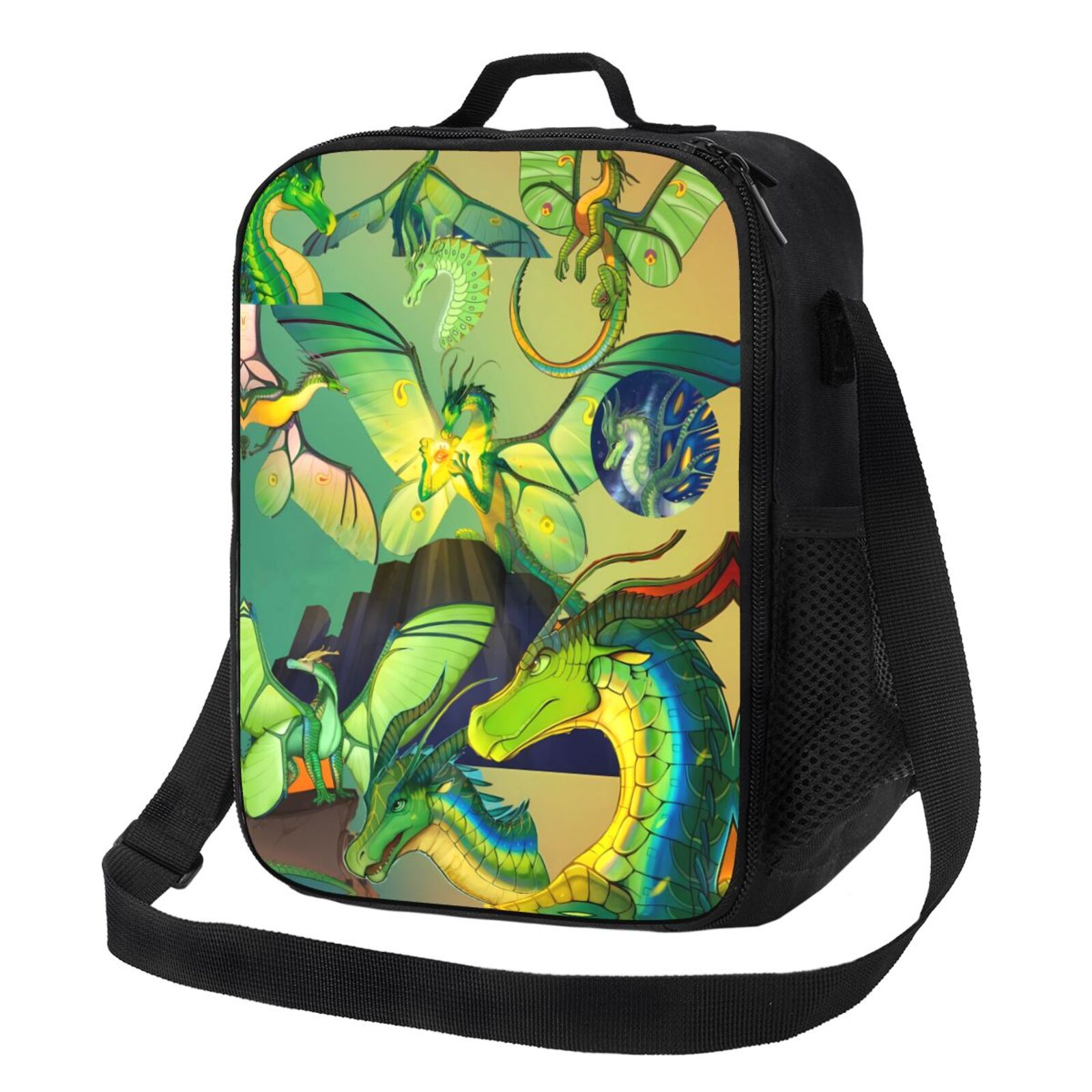 YIVIOYIL Wings Of Fire Lunch Box Reusable Cartoon Lunch Bag Portable ...