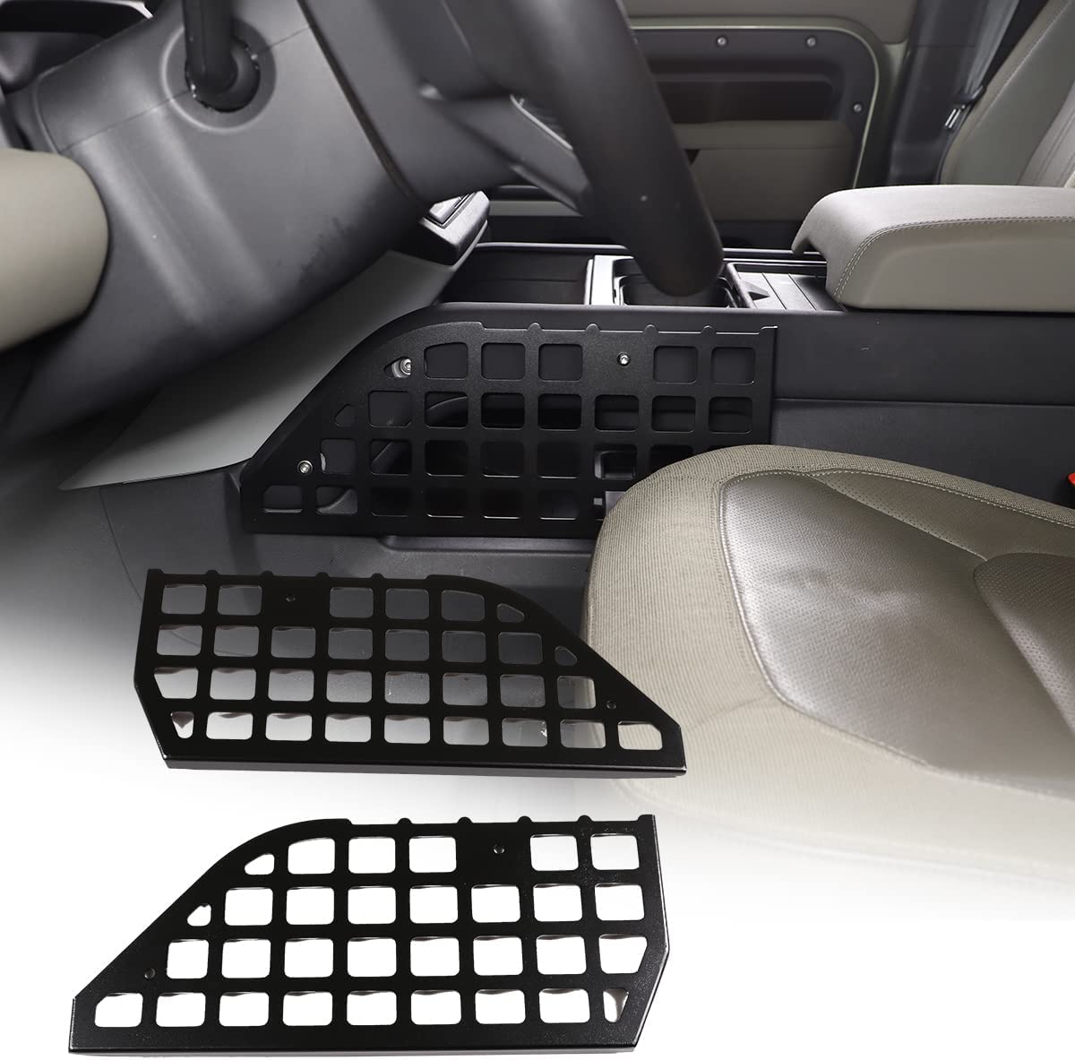 YIWANG Aluminum Car Central Control Side Organizer for Land Rover Defender 90 110 2020-2022 ...