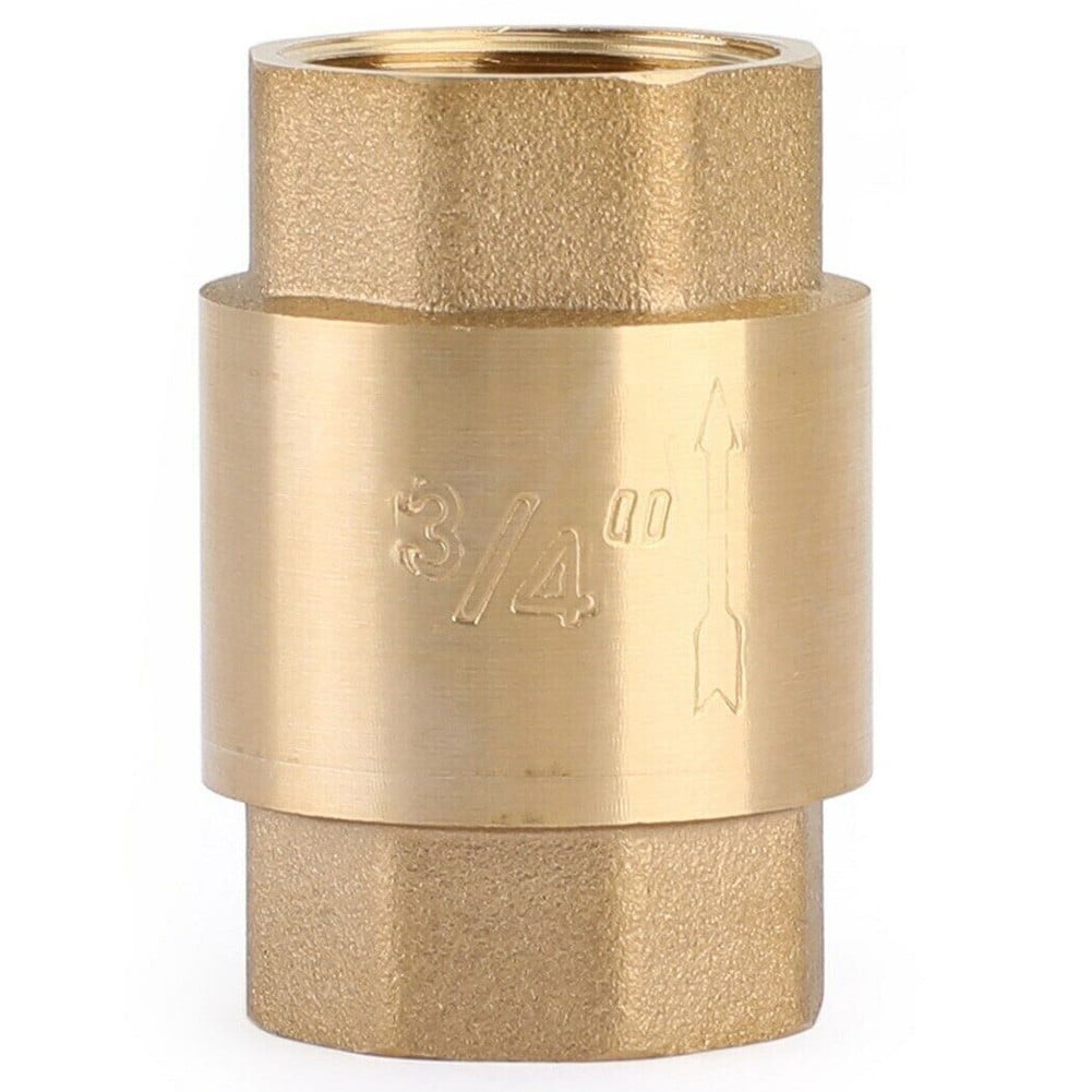 YIWEI DN20 3/4" NPT In-Line Check Valve Brass Spring Loaded Inline ...