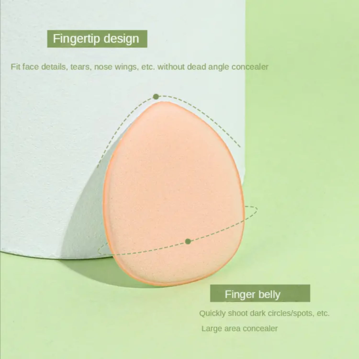 YIWUHOTXIAOHU Flawless Mini Makeup Thumb Tip Puff - Soft Cute and Airy ...