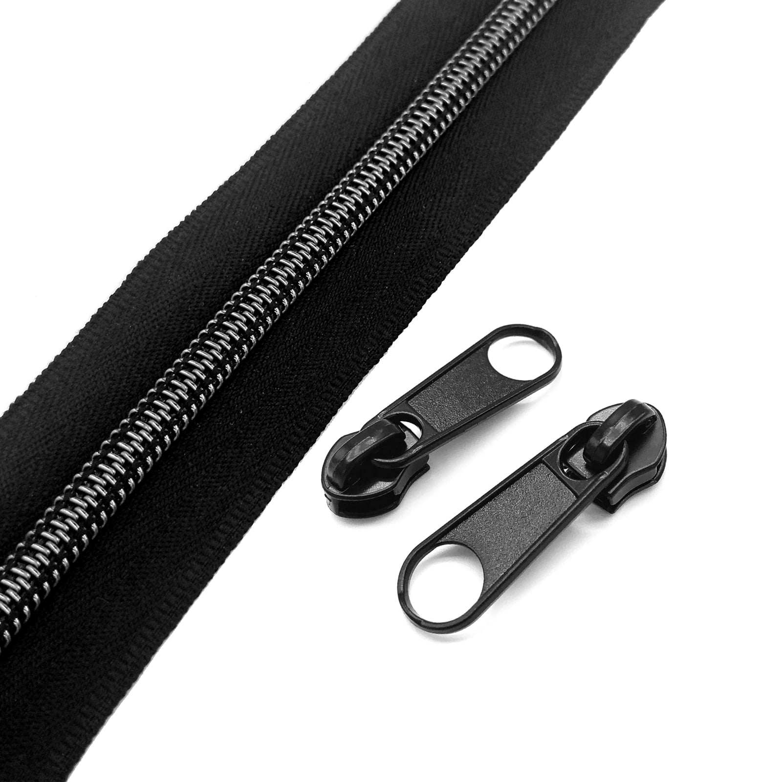 YIXI-SBest Metallic Nylon Coil Zippers #5 10 Yards Sewing Zippers Bulk ...