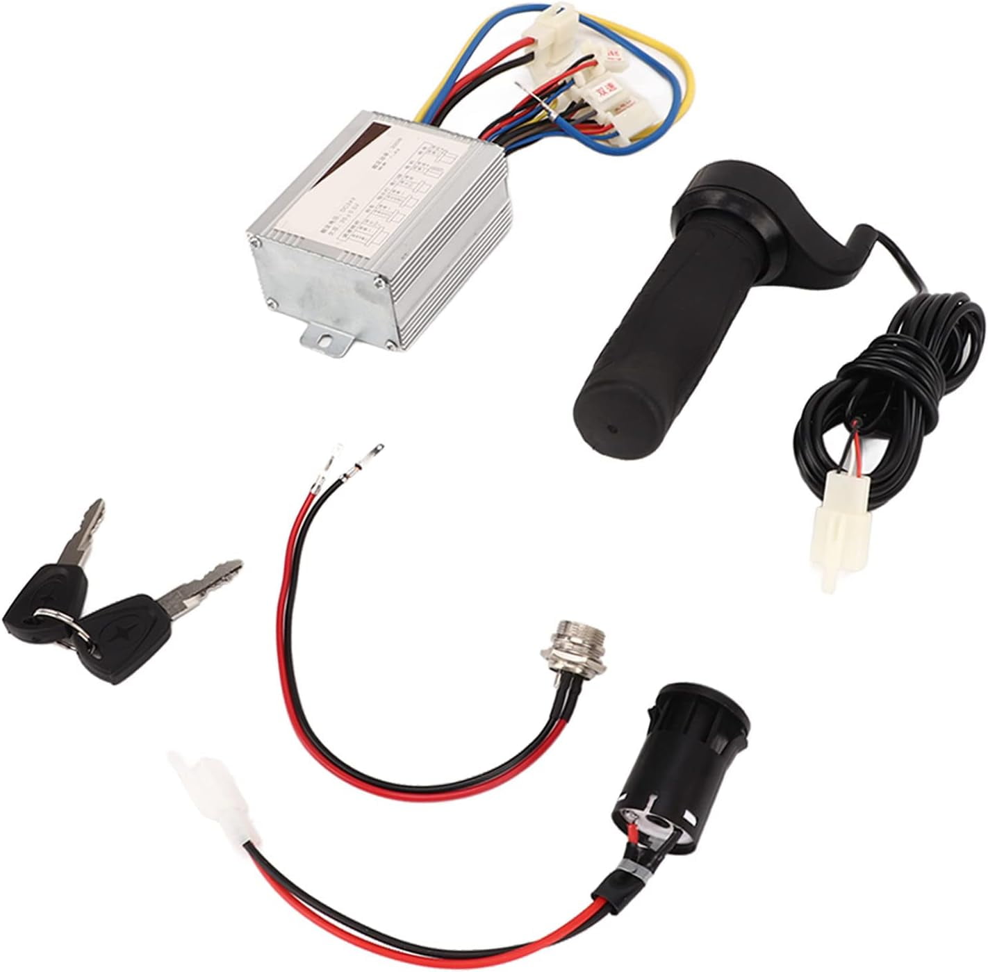 YIXIGCHEN 24V 350W Two Speed Controller Electric Door Lock Throttle Handle Charging Port ...