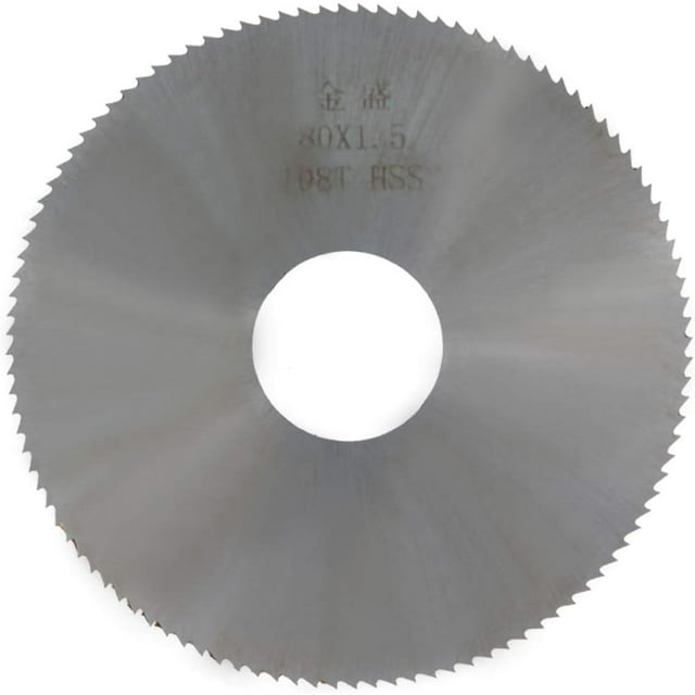 YIXIGCHEN 80mm x 22mm x 1.5mm 108T HSS Steel Round Slitting Saw Cutter ...