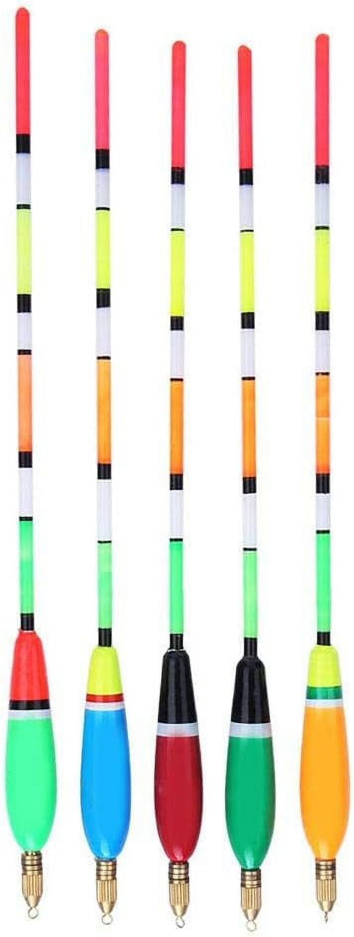 YIXIGCHEN Fishing Floats, 5PCS Balsa Wood Fishing Float Bobber Bite ...