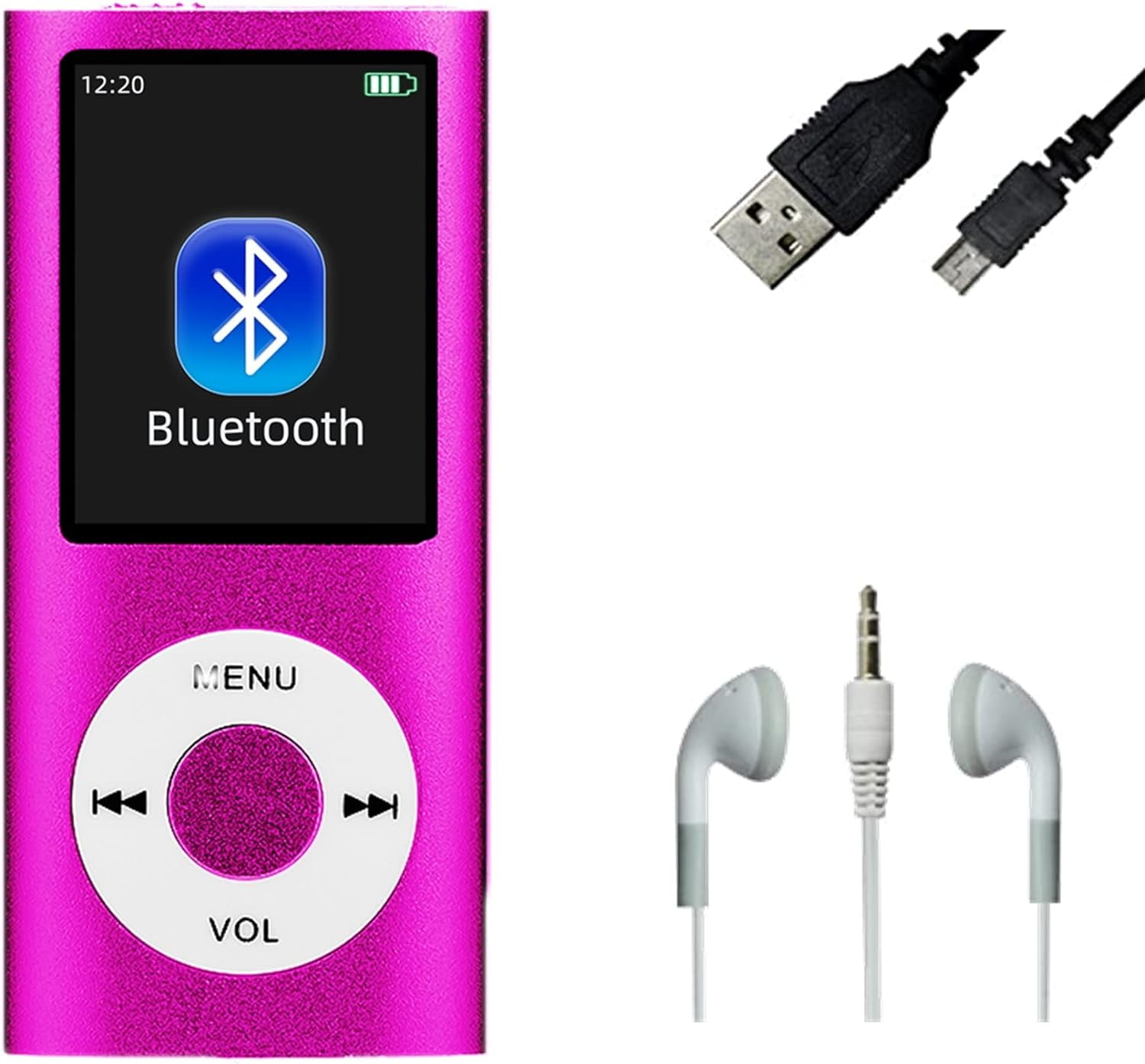 YIXINGCHEN MP3 Player, 64GB MP3 Music Player with Bluetooth, 1.8 Inch ...