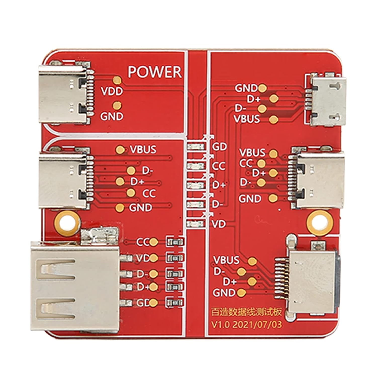 YIXINGCHEN USB Cable Triad Tester, Charging Test Card 3 in 1 Data Wire ...