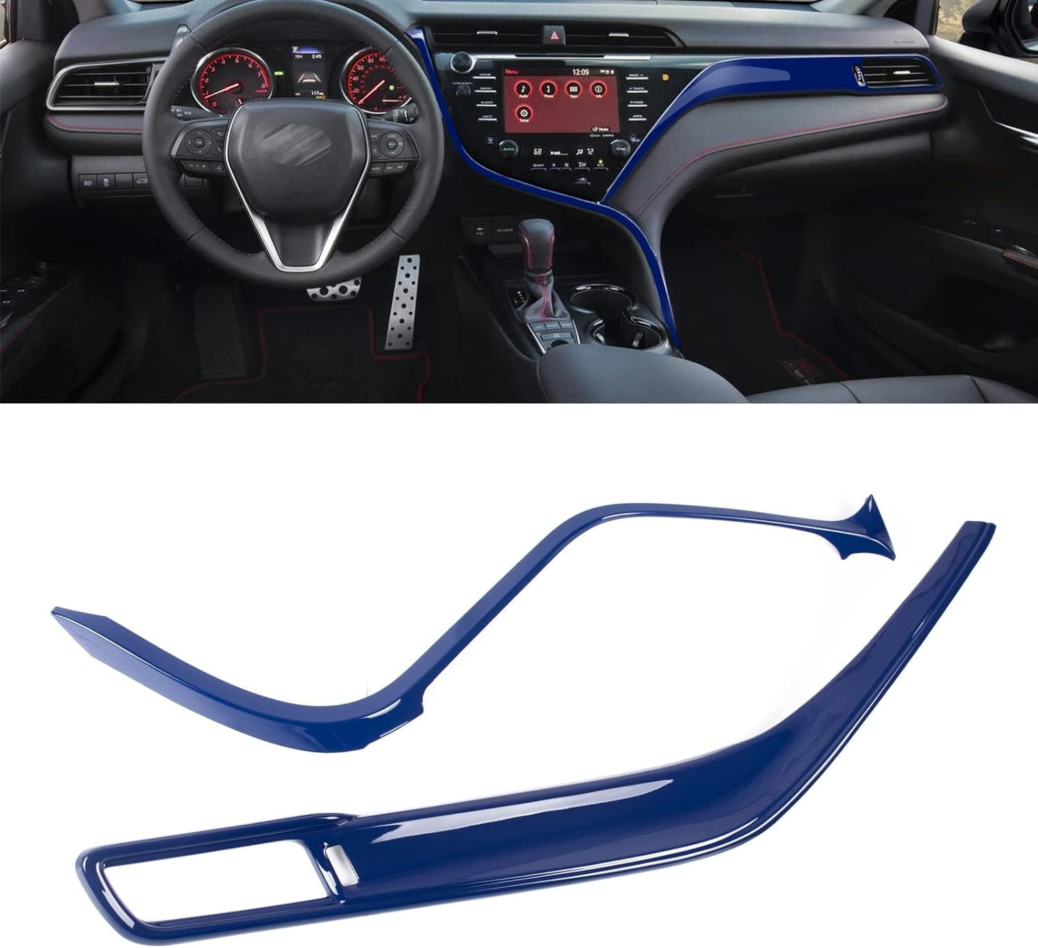 YIXUAN Center Console Stripe & Passenger Dash AC Vent Panel Cover Set ...