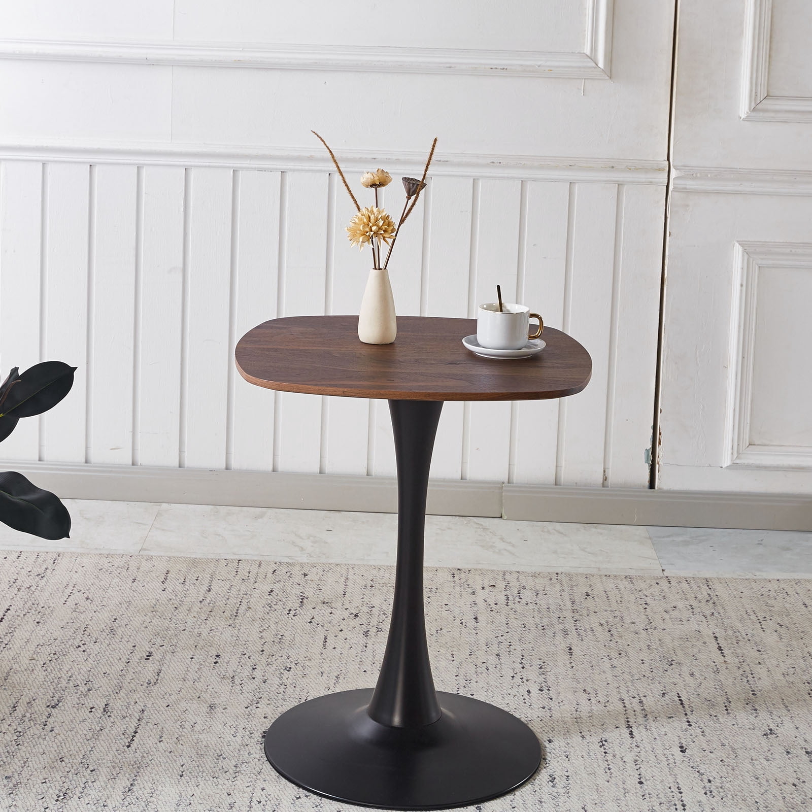 YIYADO 23.62 Inch small Column Table, Farmhouse Dining Table, Modern ...