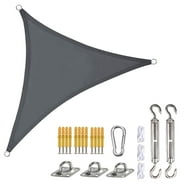 Sun Shade Sail Triangle Waterproof 6.5/10/12/16FT Outdoor Garden Patio ...