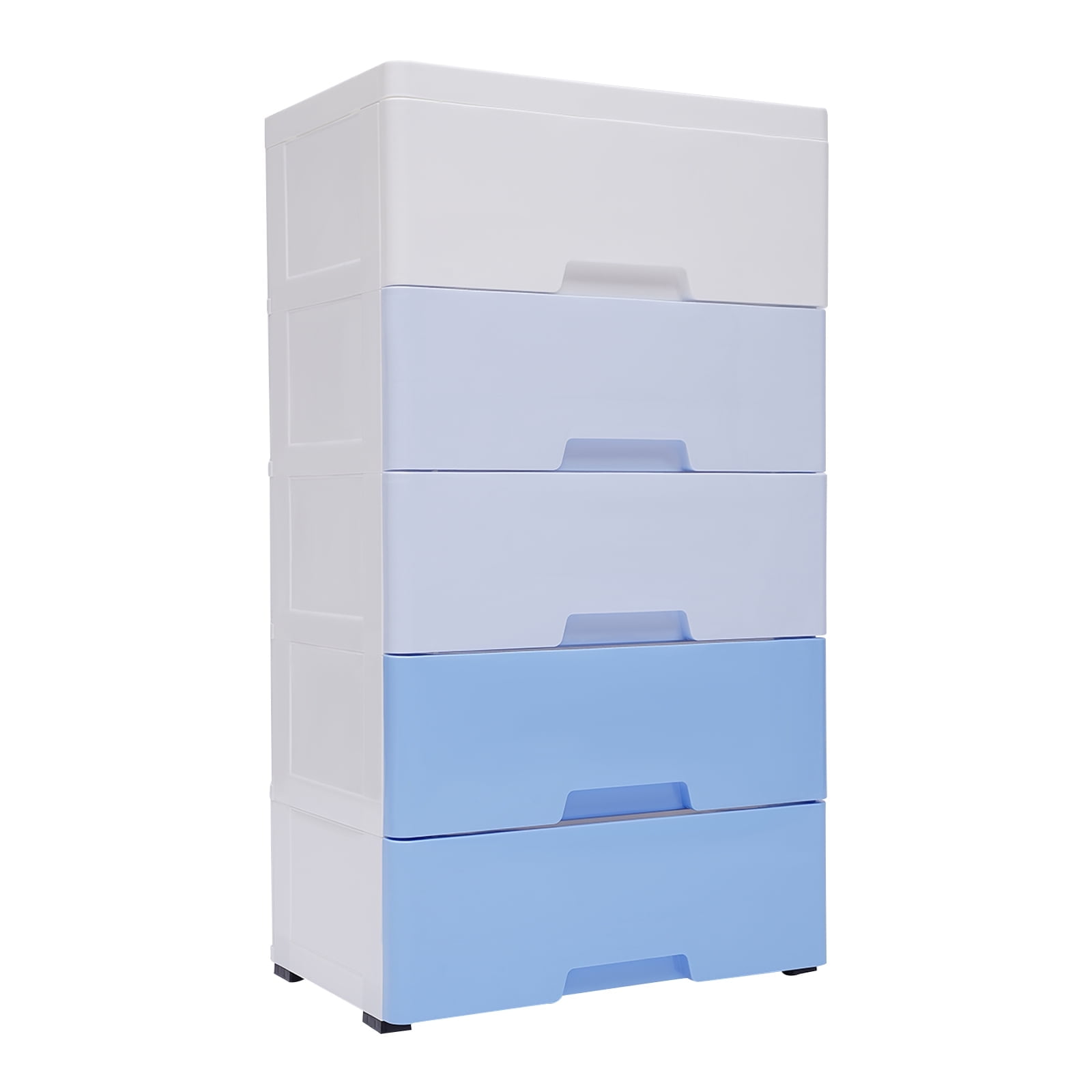 YIYIBUS Modern 5 Drawers Plastic Storage Cabinet Stackable Vertical ...
