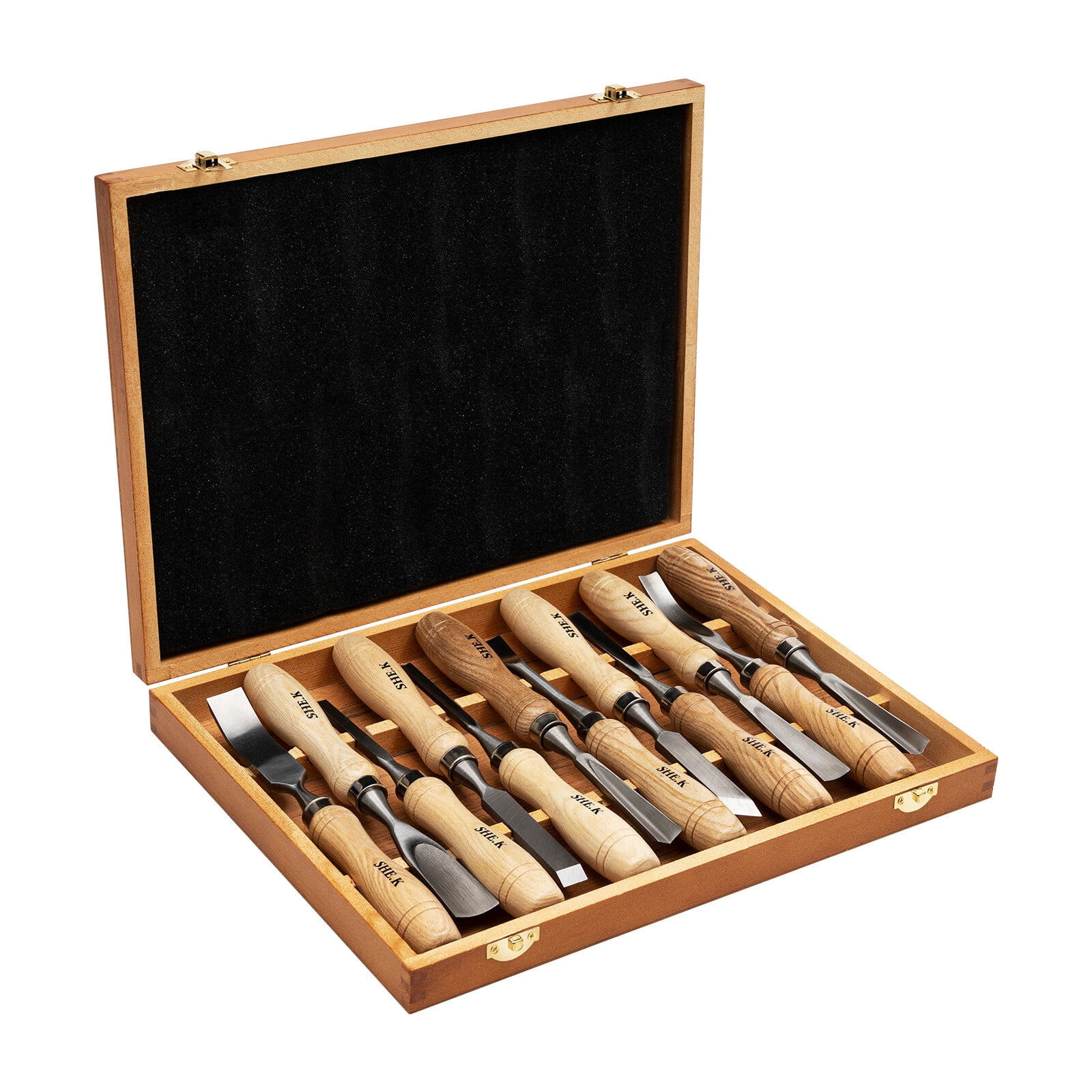 YIYIBYUS 12Pcs Wood Carving Chisels Tool Set Professional Woodworking ...
