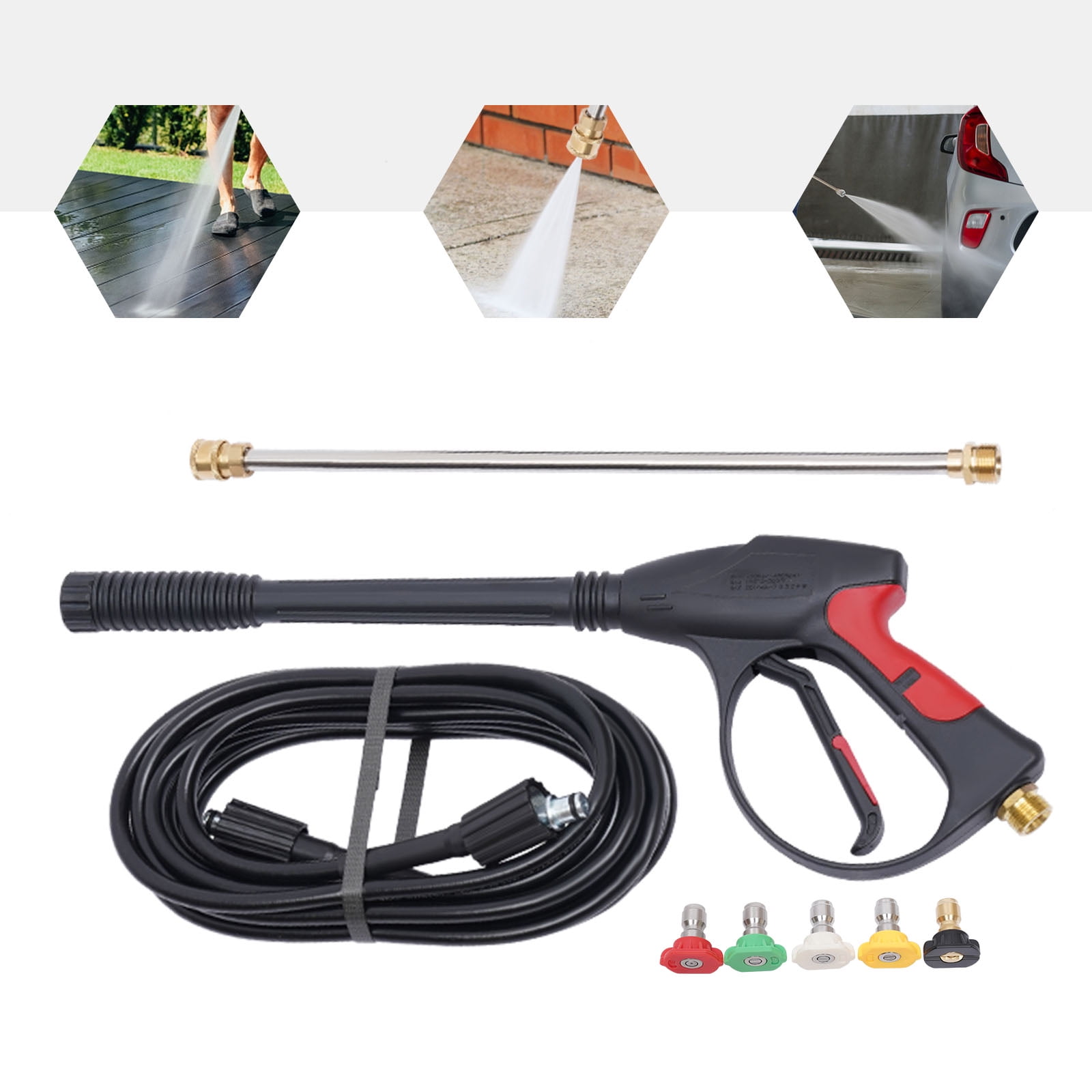 YIYIBYUS 3000psi High Pressure Washer Detachable Portable Handheld ...