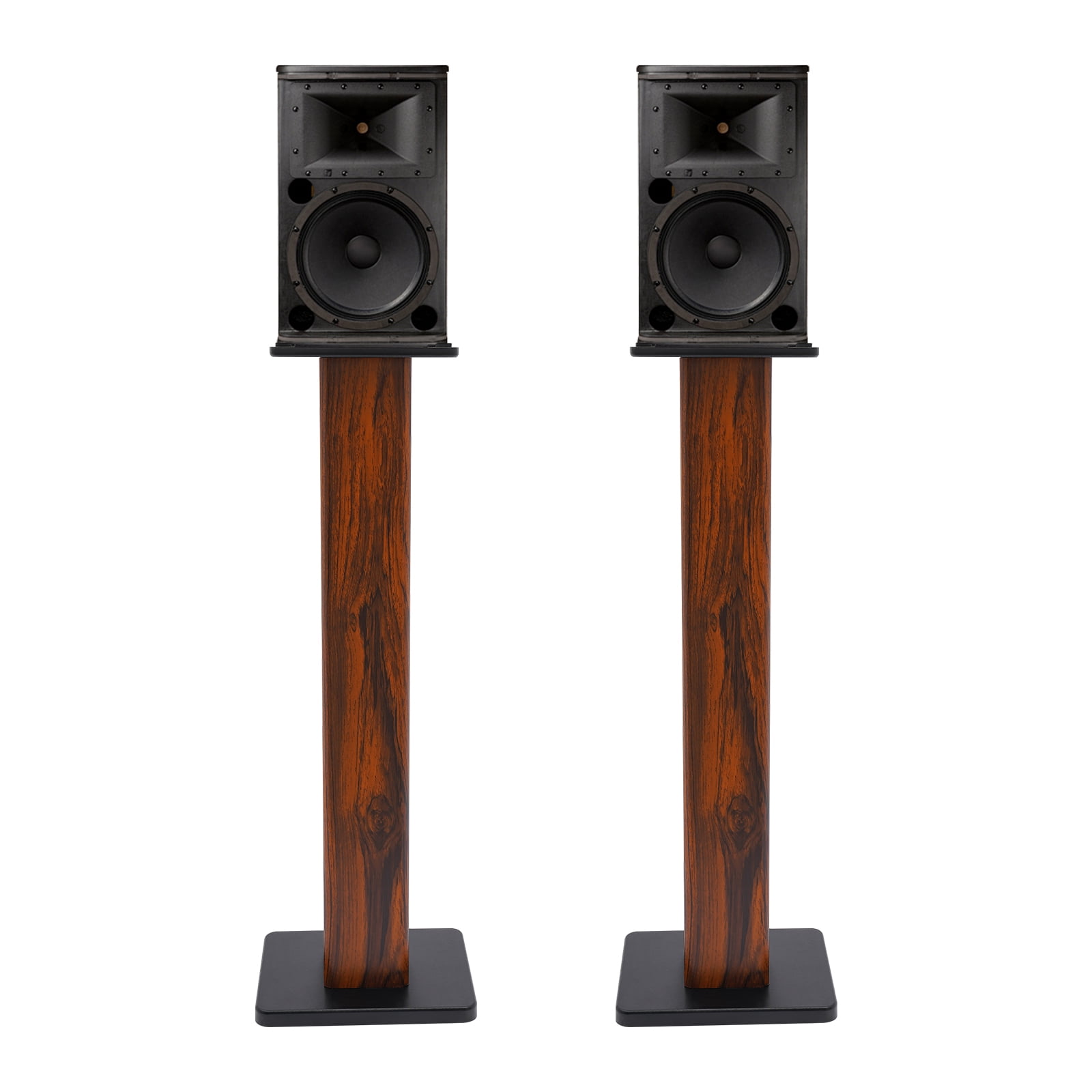 YIYIBYUS 34 Inch Wood Speaker Stands Home Speaker Stands Freestanding ...