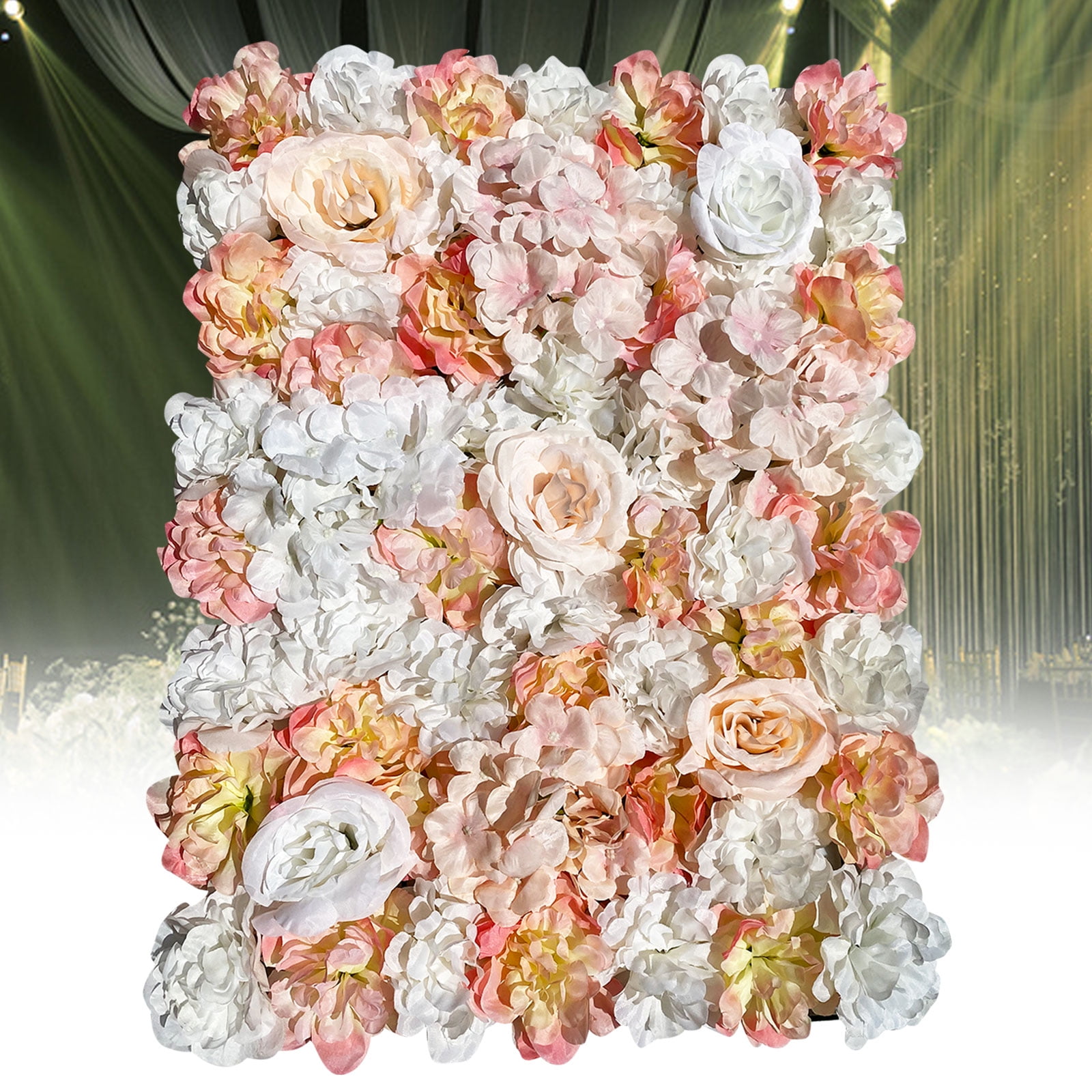 YIYIBYUS 5 Pack Artificial Fake Flower Panel Hydrangea Flower Wall Mat ...