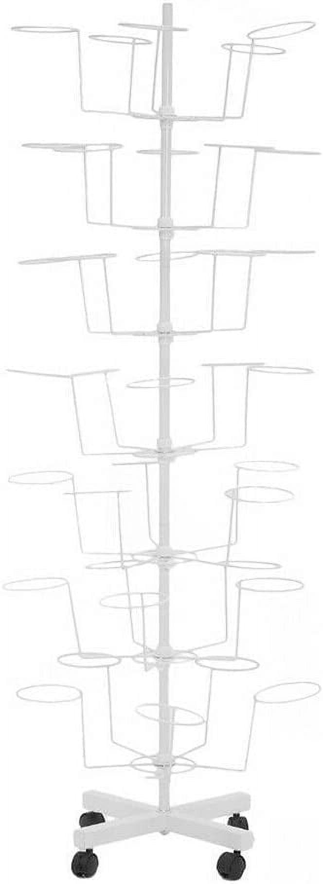 YIYIBYUS 7 Tier 35 Hat Rotating Display Rack,Metal Free Standing Retail ...