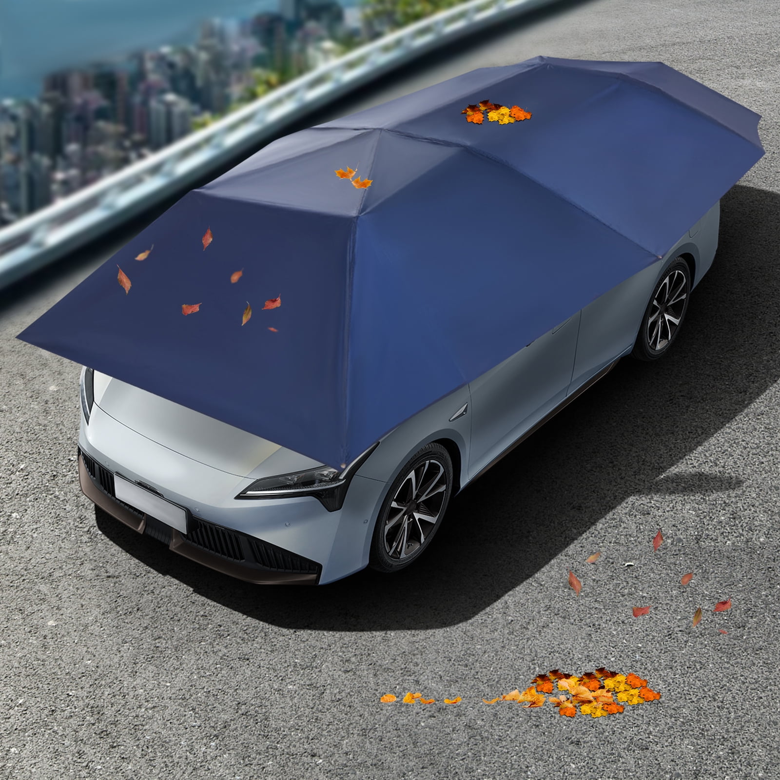 YIYIBYUS Car Sun Shade Umbrella Cover Tent Foldable UPF 30+ Car Canopy ...