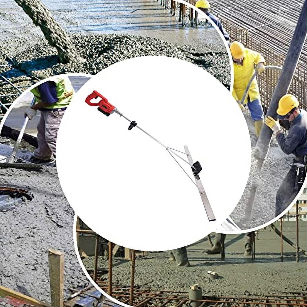 YIYIBYUS Concrete Vibrating Tool 21V Cordless Concrete Wet Screed Bull ...