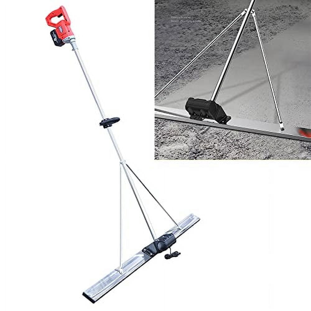 YIYIBYUS Concrete Vibrating Tool 21V Cordless Concrete Wet Screed Bull Float Concrete Vibrators ...