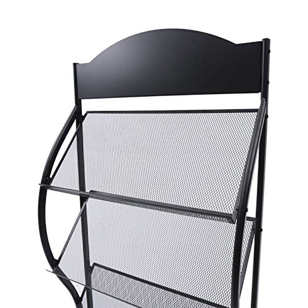 YIYIBYUS Floor Standing Magazine Rack Holder Organizer, Brochure ...