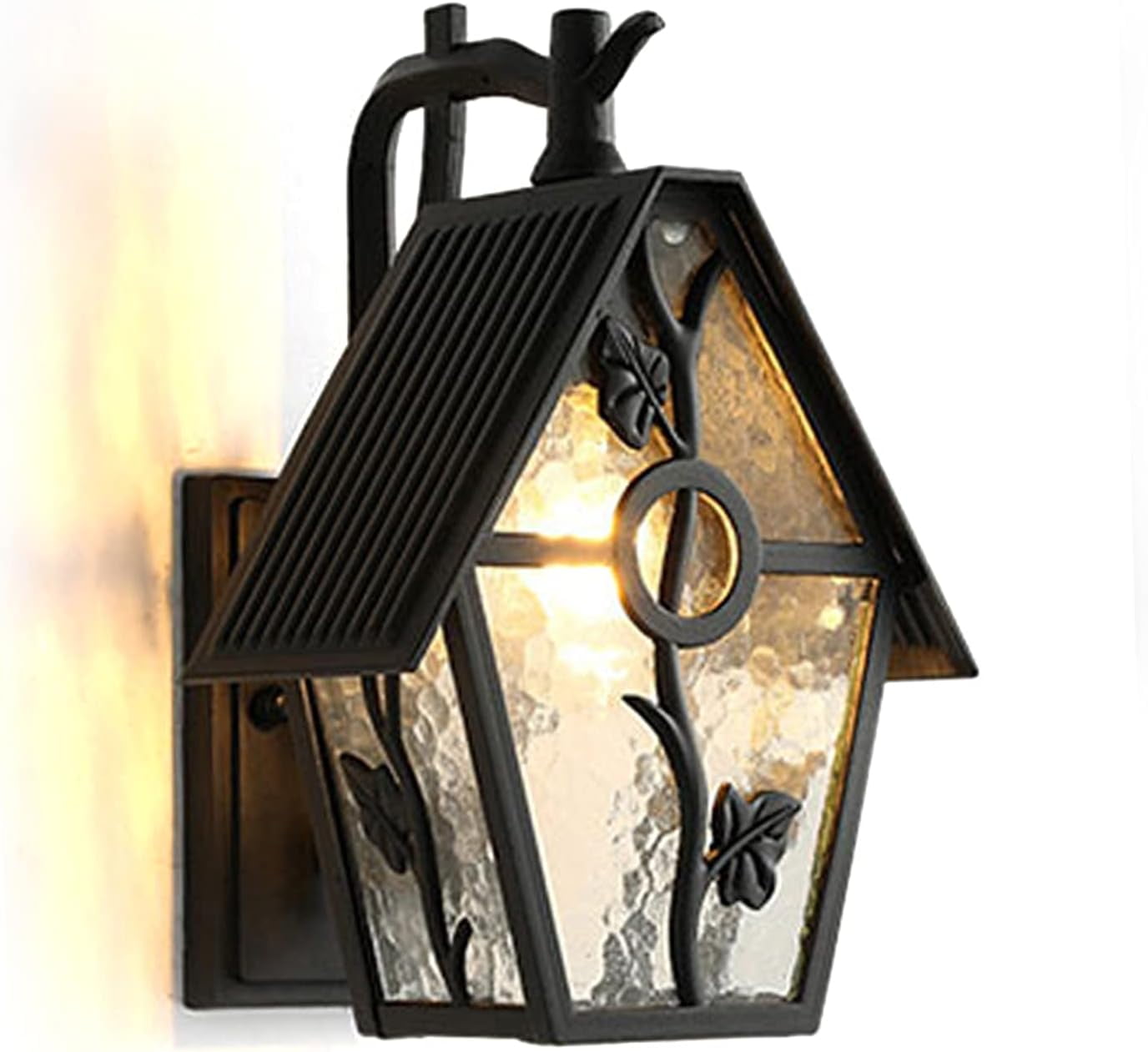 YIYIBYUS Flower House Outdoor Wall Lamp,Waterproof and Energy-Saving ...