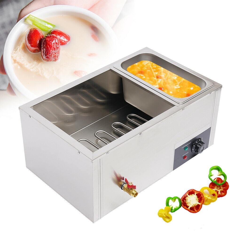 YIYIBYUS Food Warmer Electric Countertop 3 Pan Steamer Buffet ...