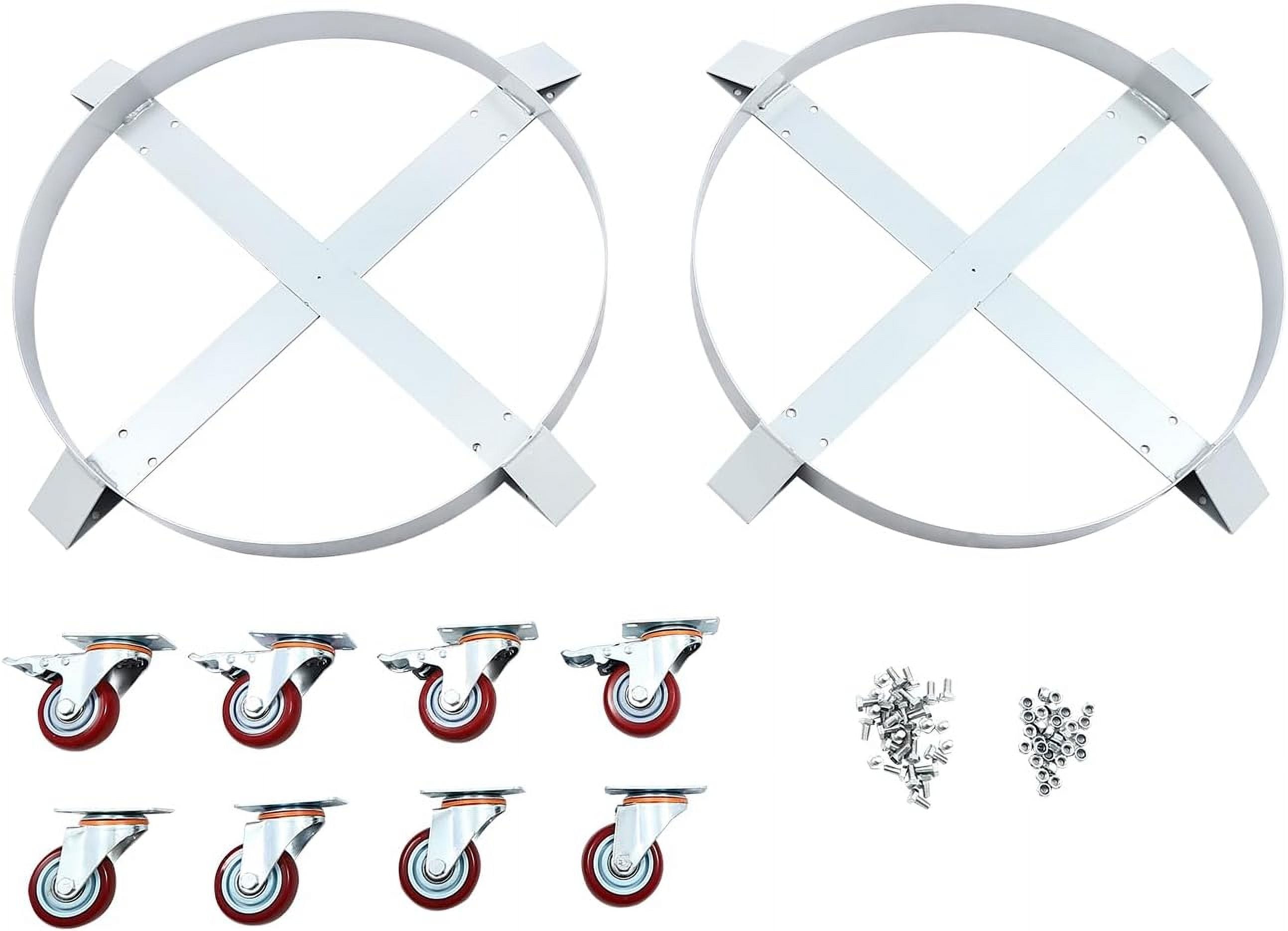 YIYIBYUS Gallon Drum Dolly, Heavy Duty Steel Dolly 1200lbs Load ...