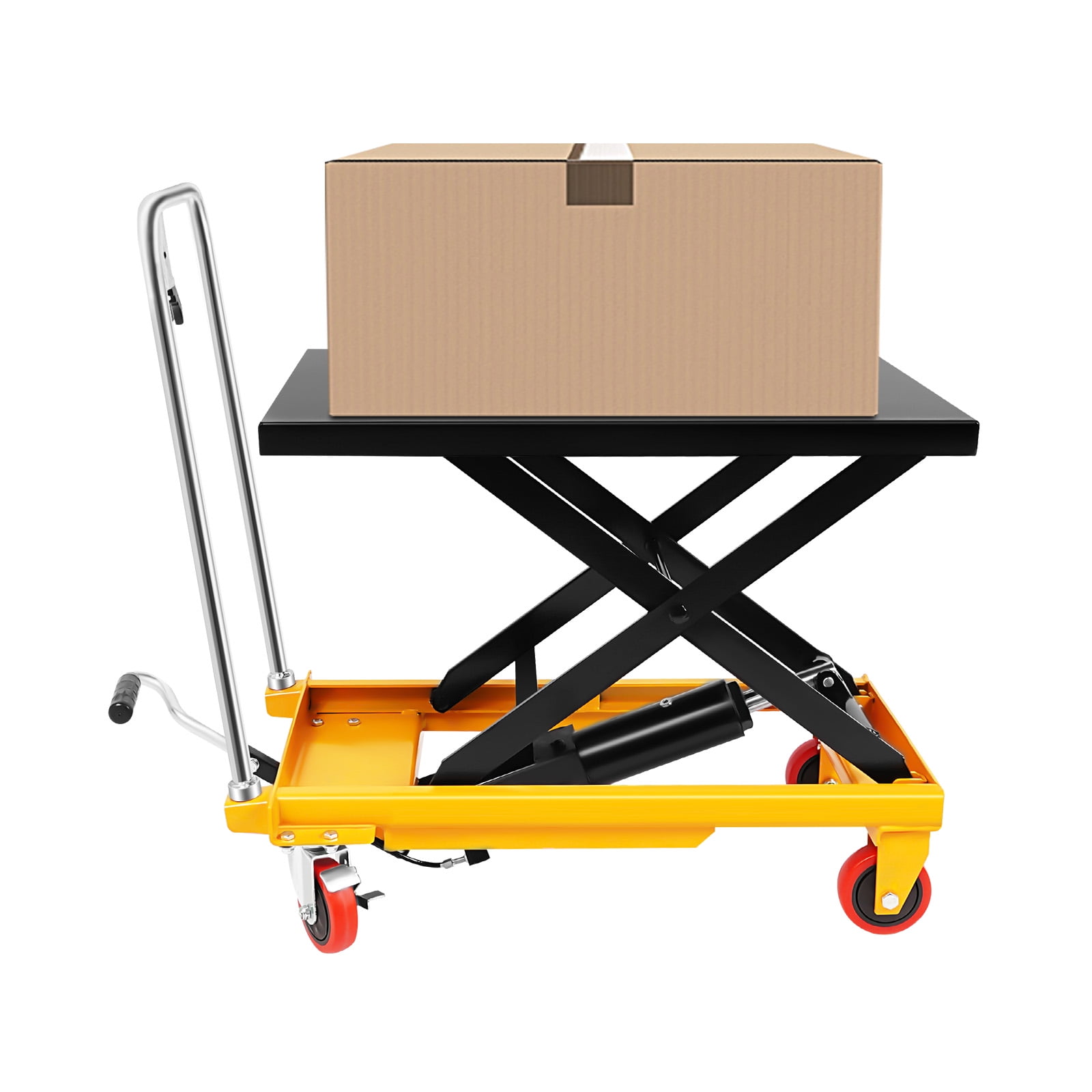 YIYIBYUS Hydraulic Single Scissor Lift Table Hydraulic Lift with ...