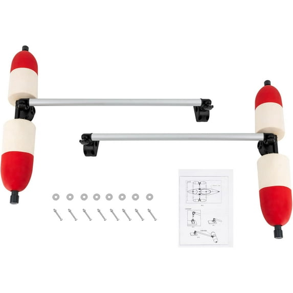 YIYIBYUS Kayak Outrigger Stabilizer Kit,Marine Boat Kayak Canoe PVC ...