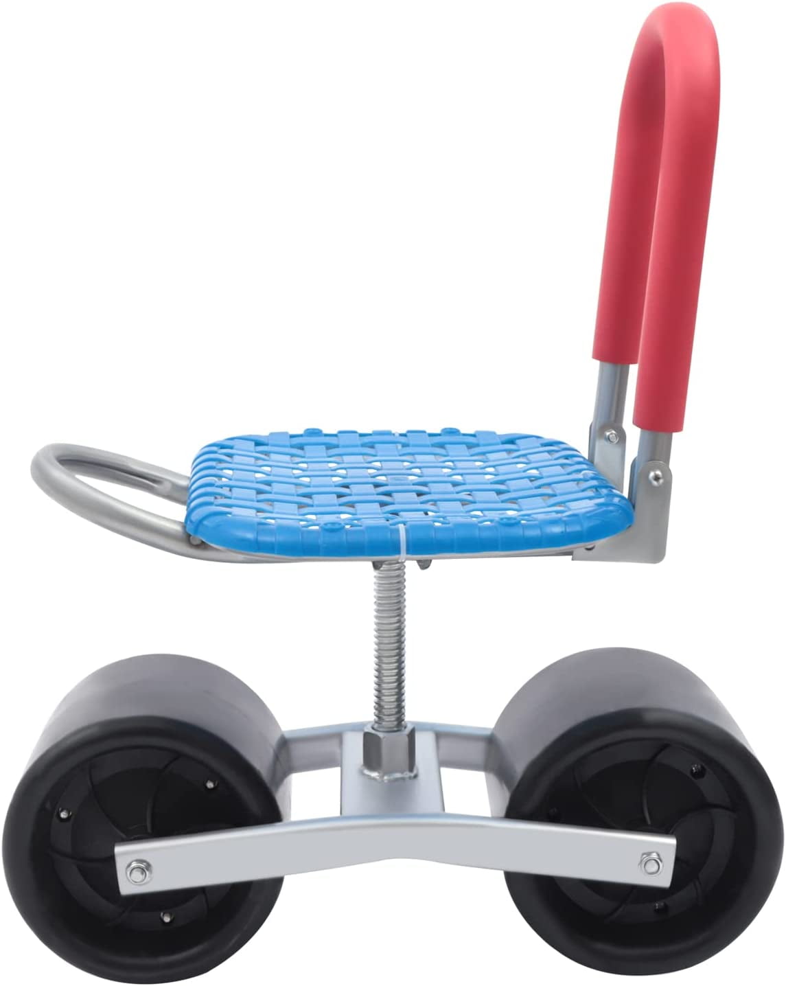 YIYIBYUS Rolling Garden Seat, Red Garden Cart Rolling Stool with Wheels ...