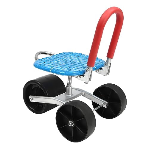 YIYIBYUS Rolling Garden Seat, Tricycle Garden Cart Rolling Stool with ...