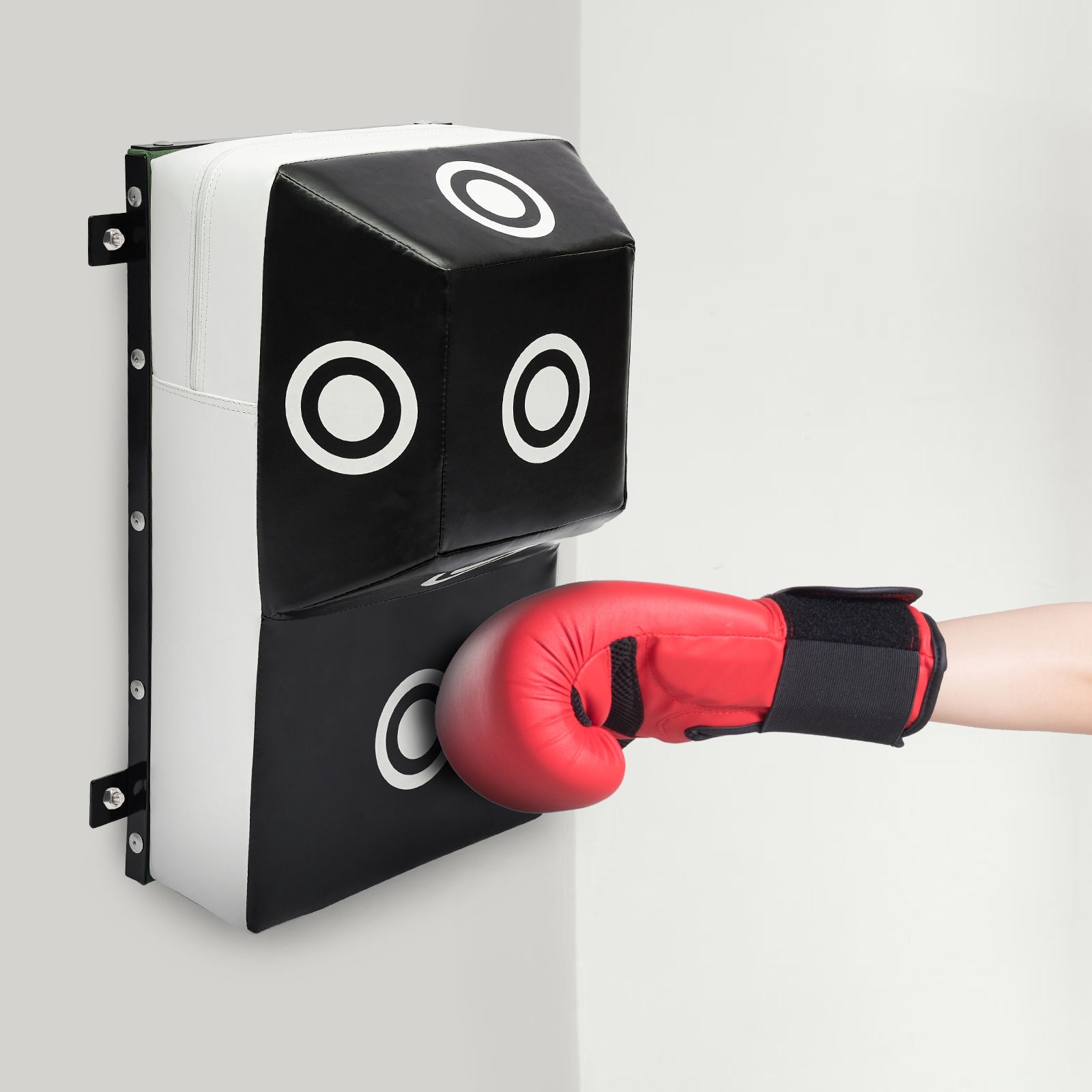 YIYIBYUS Wall Mount Boxing Punching Pad, Black, PU, Steel, Sponge ...