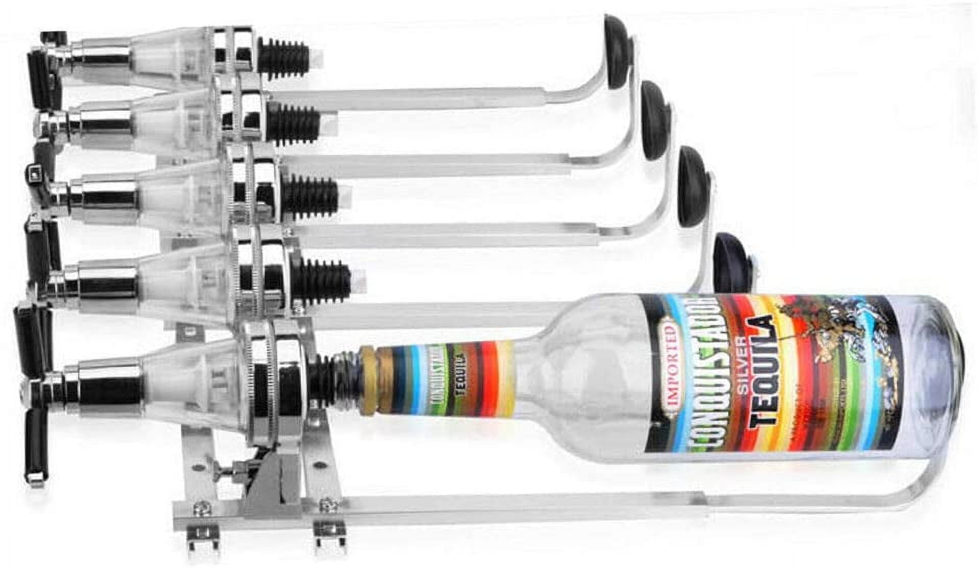 YIYIBYUS Wall-Mounted Wine Rack, 4 Bottle Wine Liquor Dispenser, Beer ...