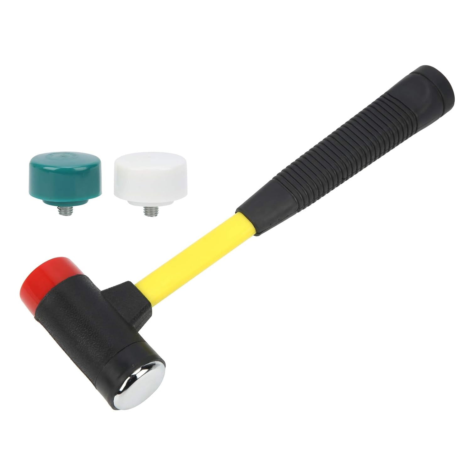 YIYITOOLS 4 in 1 Installation Hammer, Soft Hard Carbon Steel Mallets ...